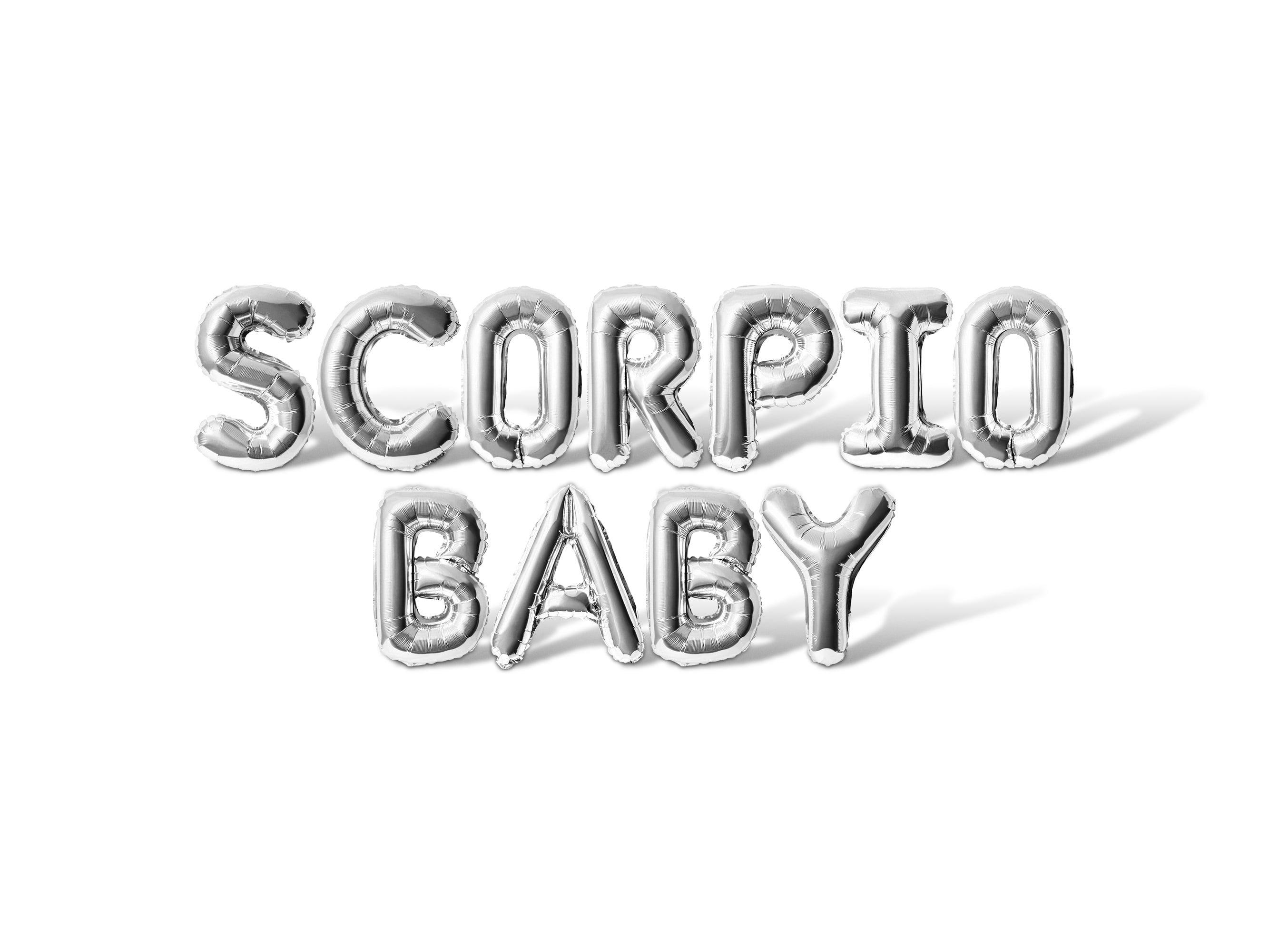 Letter Balloons - SCORPIO BABY 16" Inch Alphabet Letters Foil Mylar ...