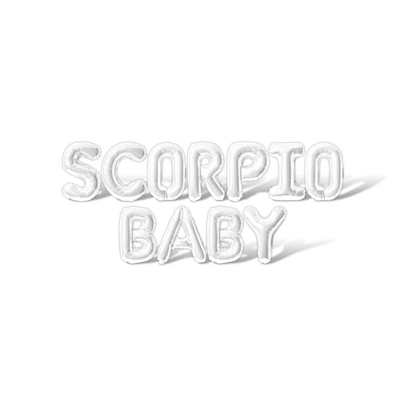 Letter Balloons - SCORPIO BABY 16" Inch Alphabet Letters Foil Mylar ...