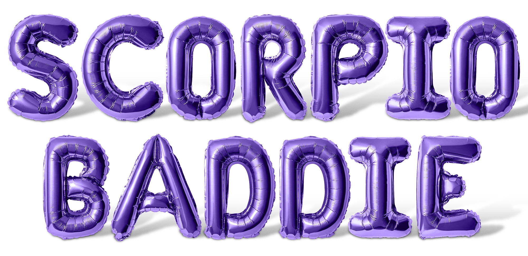 Letter Balloons - SCORPIO BADDIE 16" Inch Alphabet Letters Foil Mylar ...
