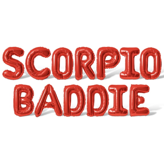 Letter Balloons - SCORPIO BADDIE 16" Inch Alphabet Letters Foil Mylar ...