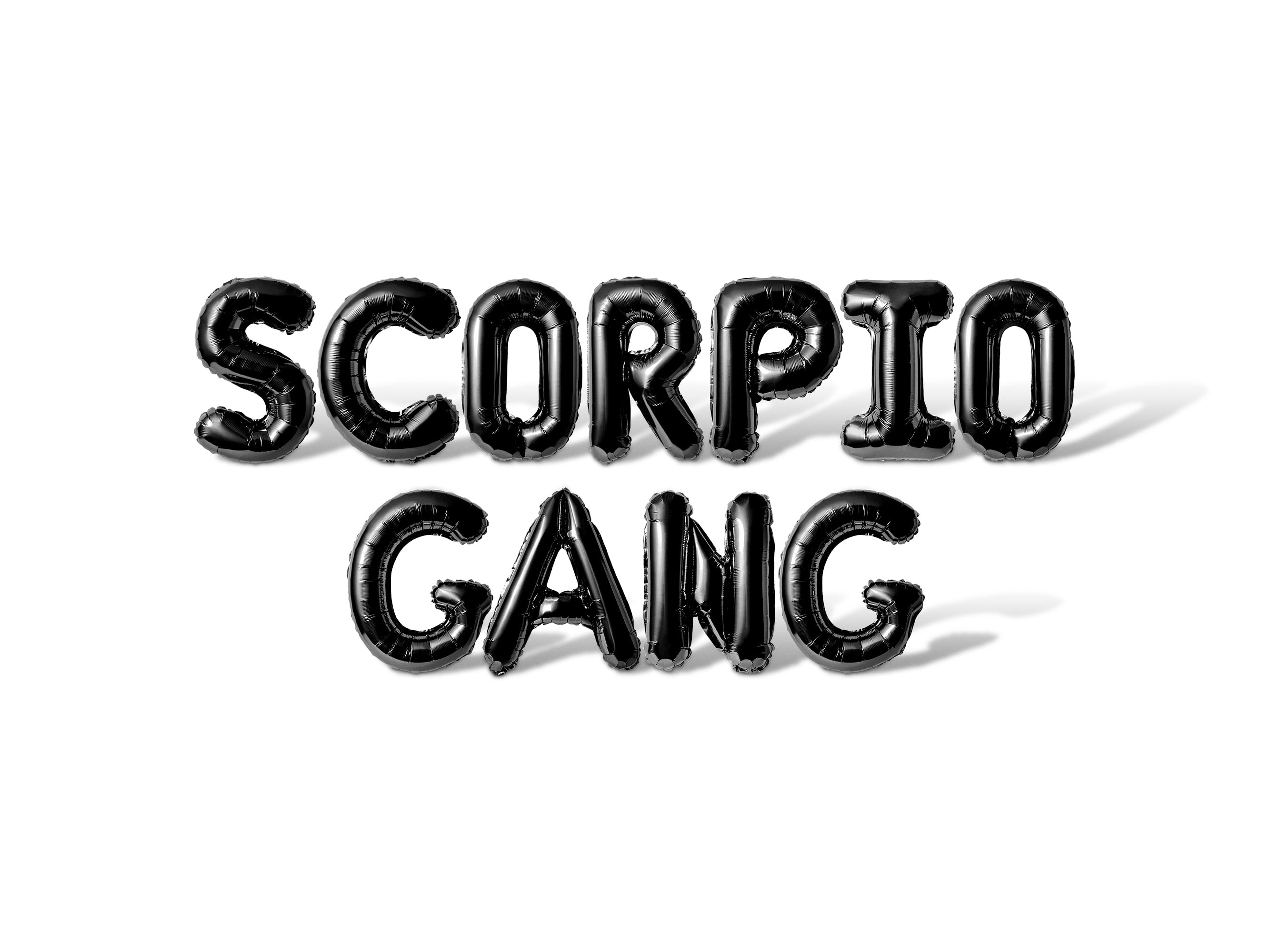 Letter Balloons - SCORPIO GANG 16" Inch Alphabet Letters Foil Mylar ...