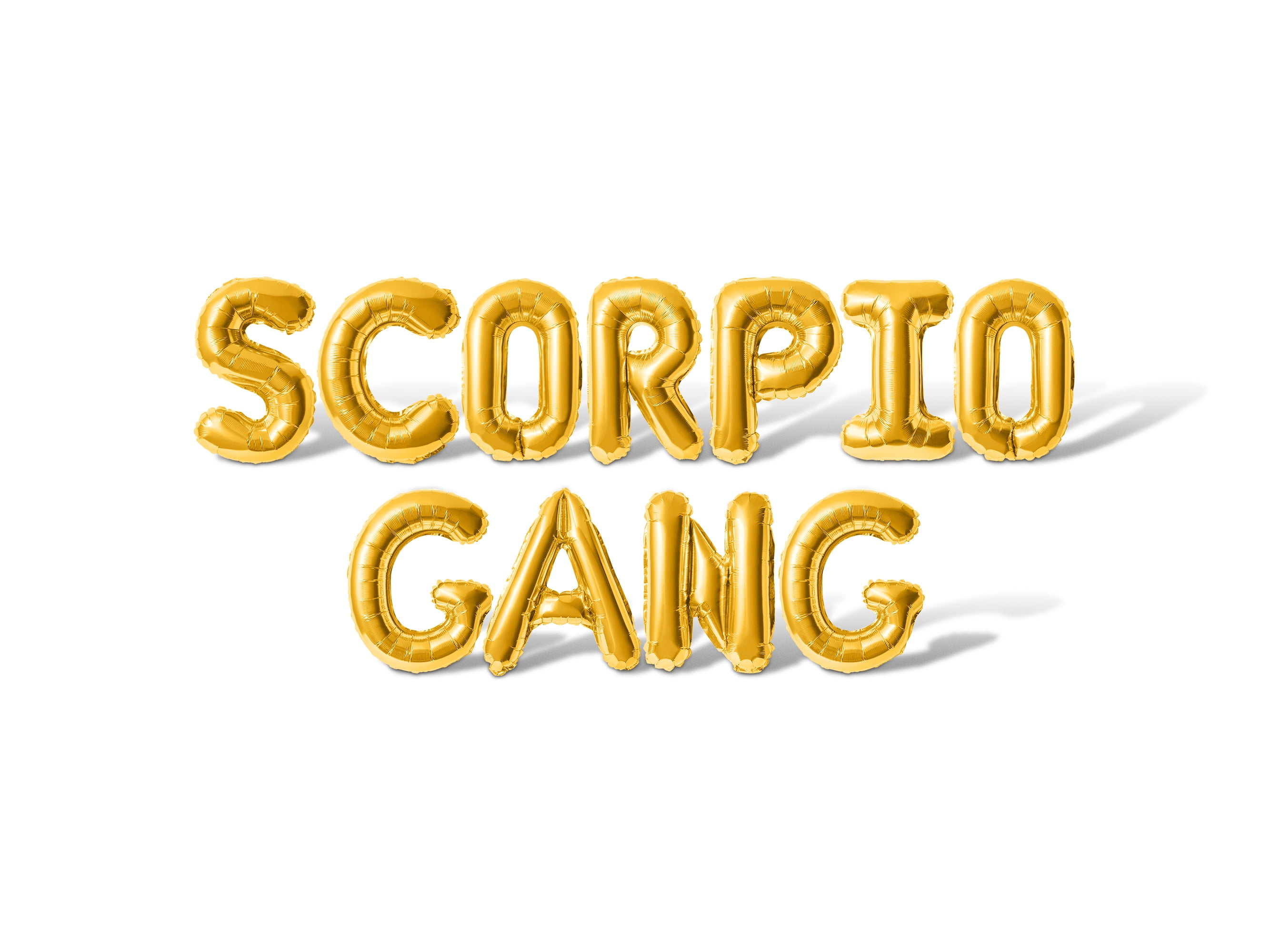 Letter Balloons - SCORPIO GANG 16" Inch Alphabet Letters Foil Mylar ...