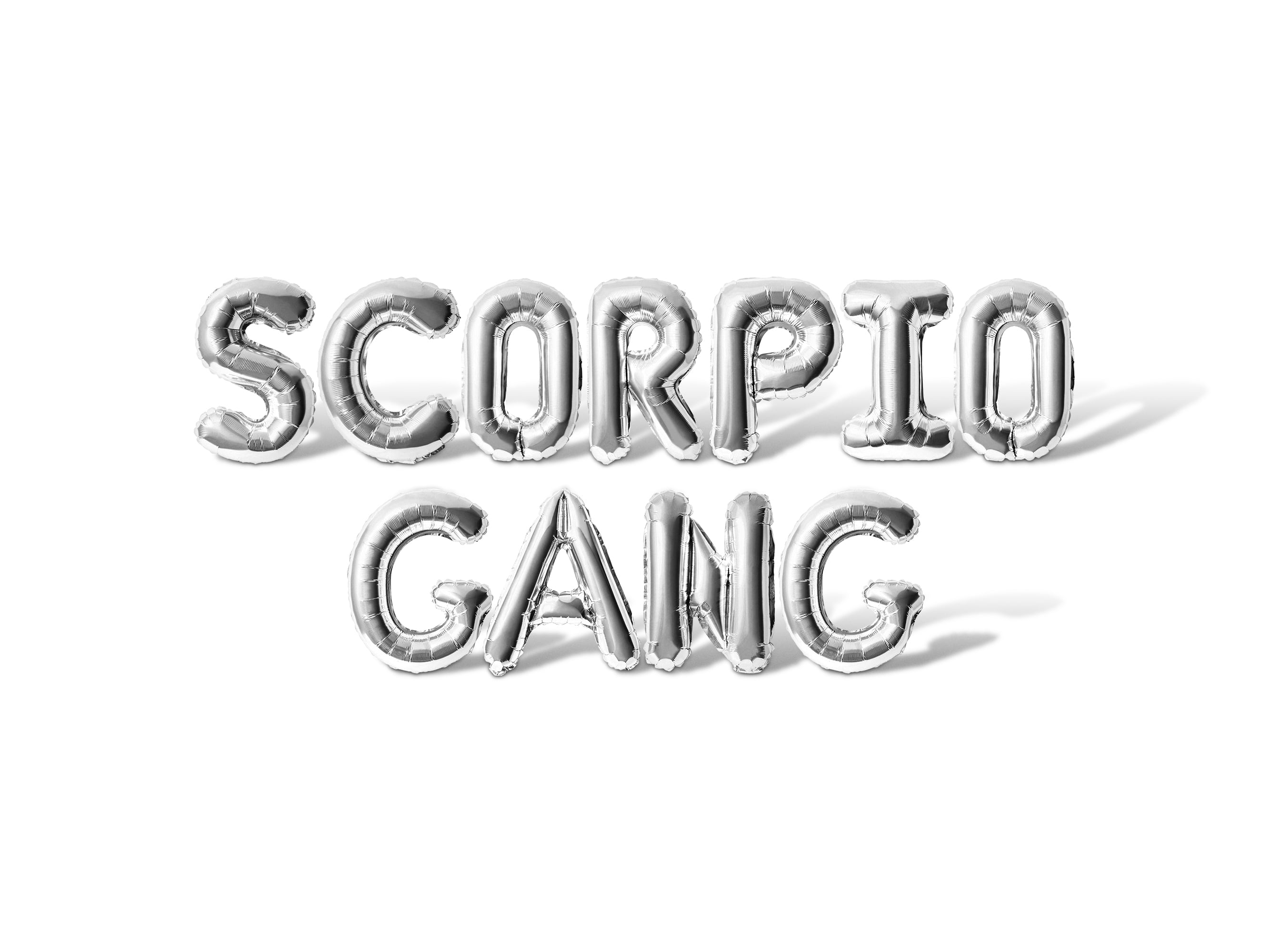 Letter Balloons - SCORPIO GANG 16" Inch Alphabet Letters Foil Mylar ...