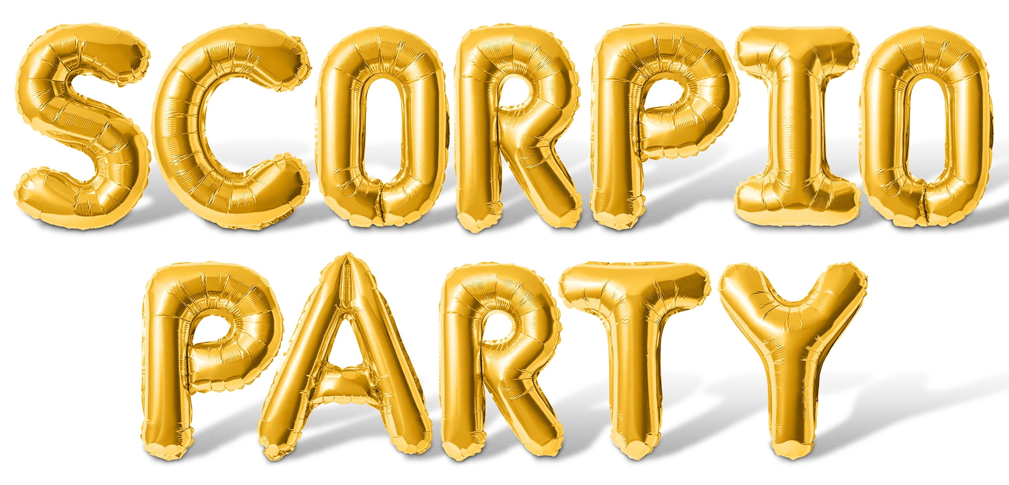 Letter Balloons - SCORPIO PARTY 16" Inch Alphabet Letters Foil Mylar ...