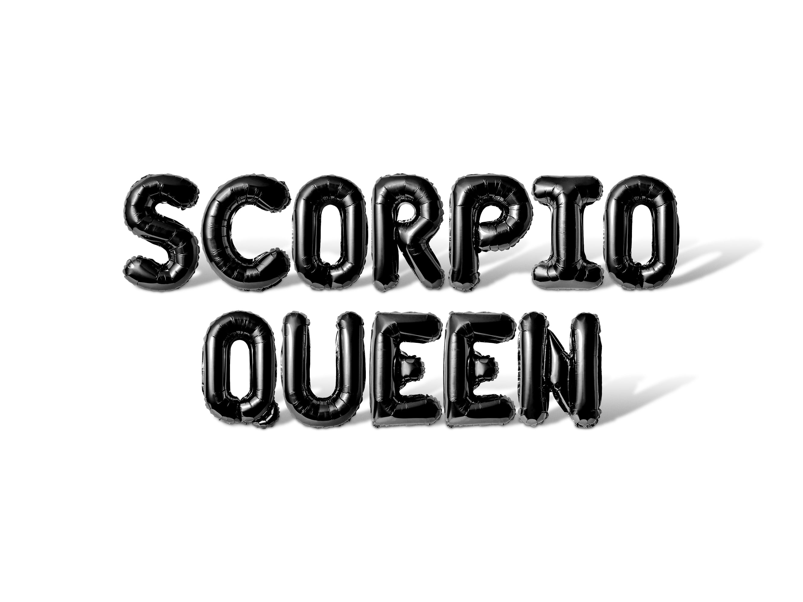 Letter Balloons - SCORPIO QUEEN 16" Inch Alphabet Letters Foil Mylar ...