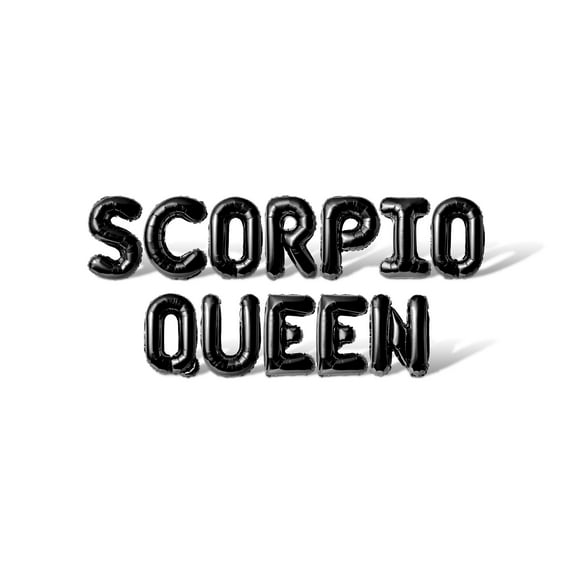 Letter Balloons - SCORPIO QUEEN 16" Inch Alphabet Letters Foil Mylar ...