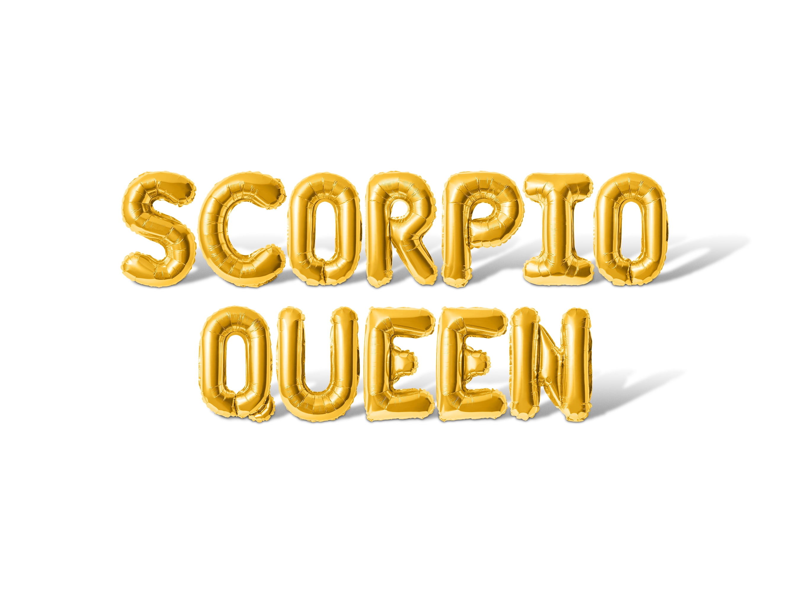 Letter Balloons - SCORPIO QUEEN 16" Inch Alphabet Letters Foil Mylar ...
