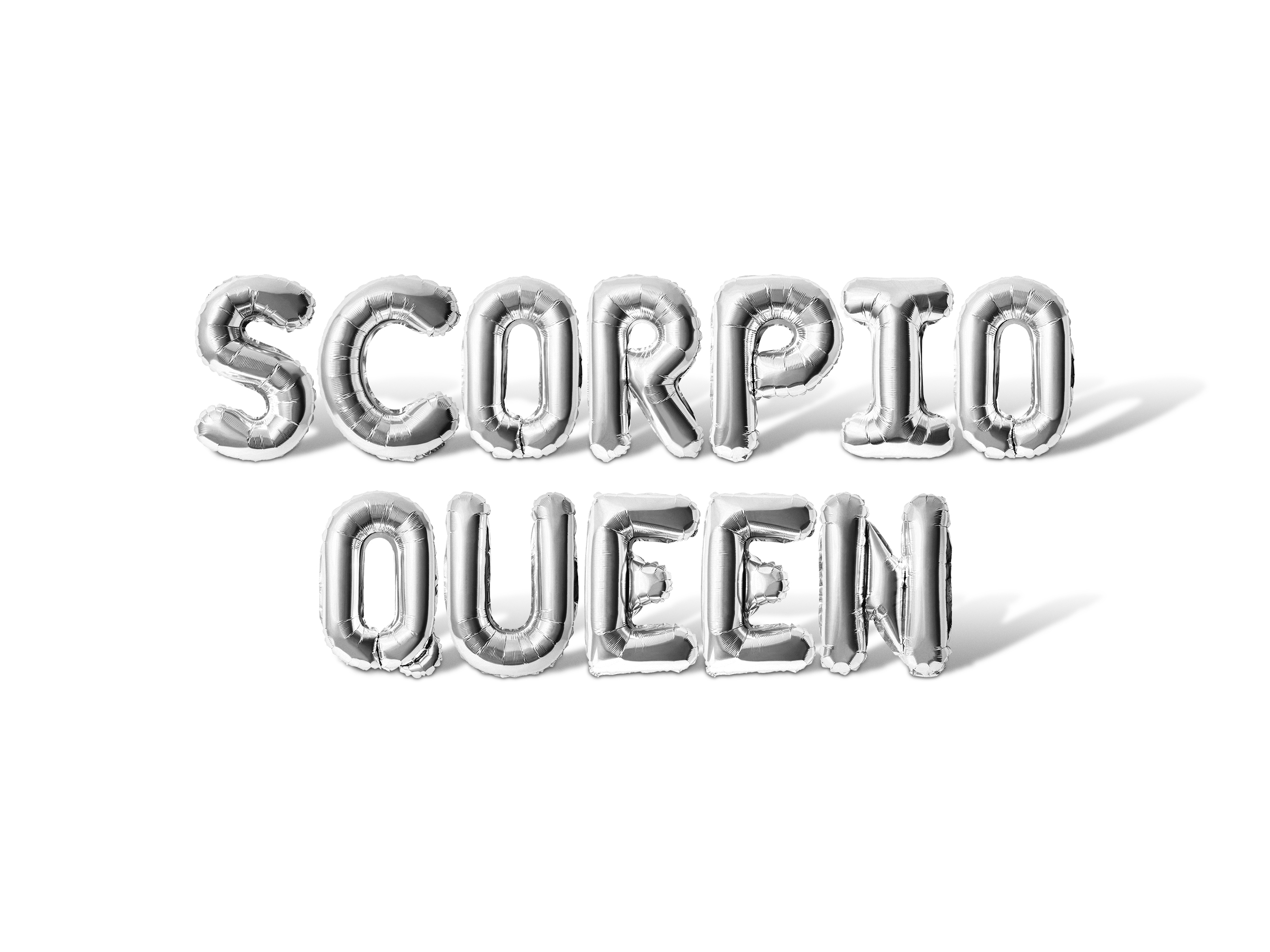 Letter Balloons - SCORPIO QUEEN 16" Inch Alphabet Letters Foil Mylar ...