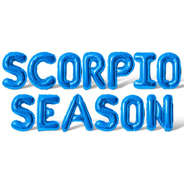 Letter Balloons - SCORPIO SEASON 16" Inch Alphabet Letters Foil Mylar ...
