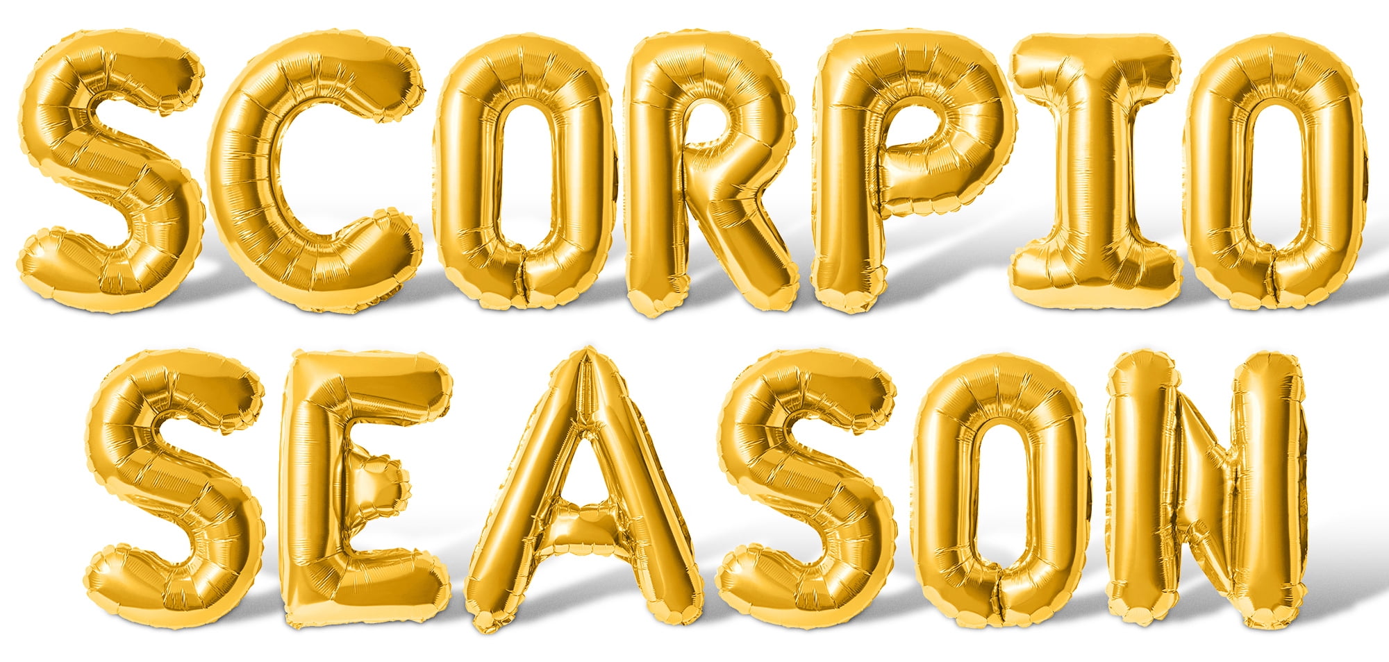 Letter Balloons - SCORPIO SEASON 16" Inch Alphabet Letters Foil Mylar ...