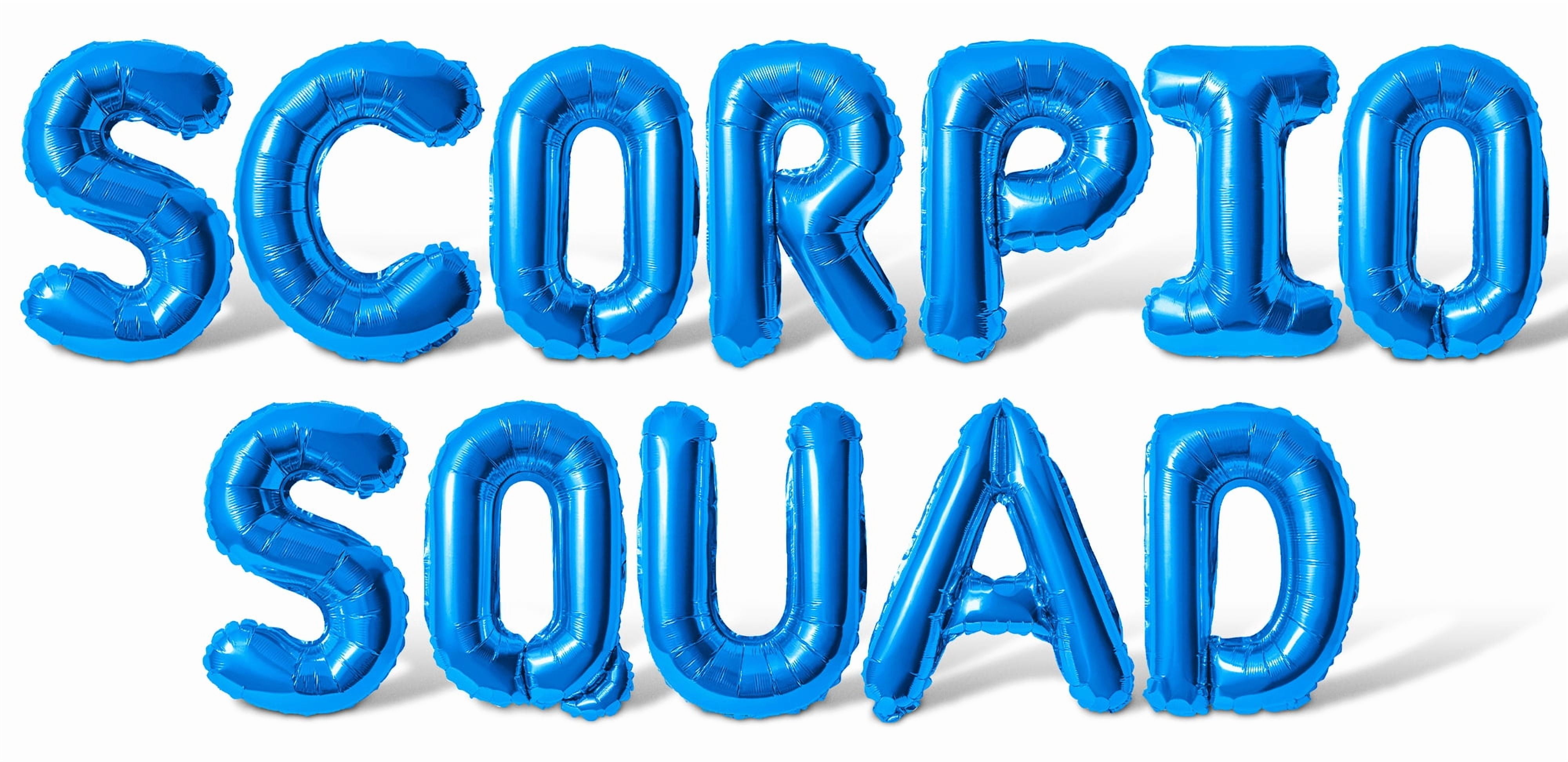 Letter Balloons - SCORPIO SQUAD 16" Inch Alphabet Letters Foil Mylar ...