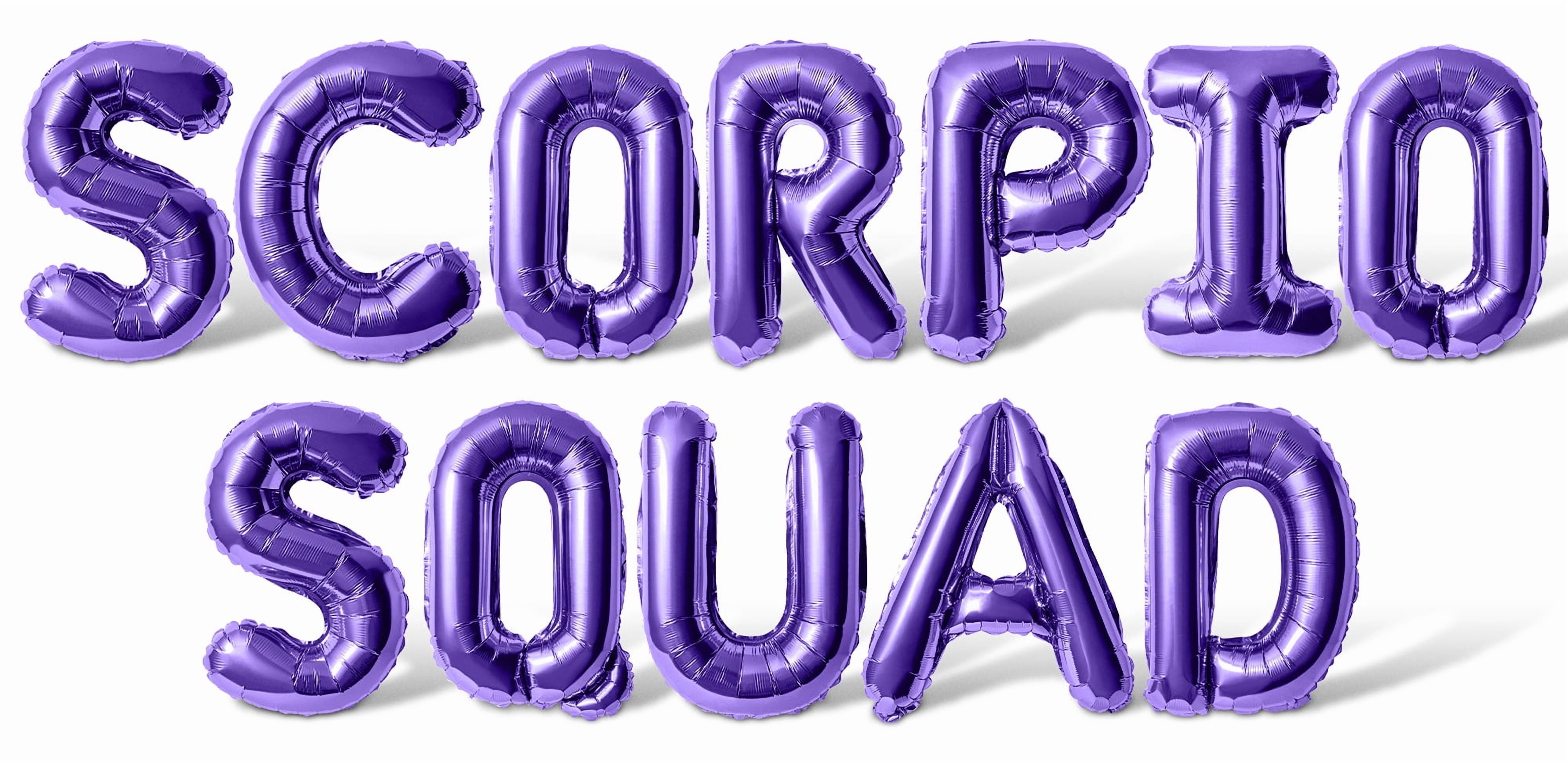 Letter Balloons - SCORPIO SQUAD 16" Inch Alphabet Letters Foil Mylar ...