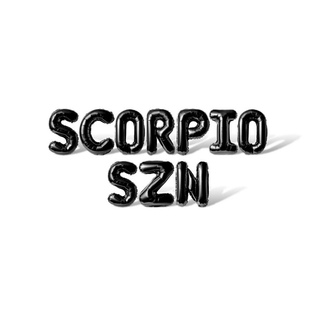 Letter Balloons - SCORPIO SZN 16" Inch Alphabet Letters Foil Mylar ...