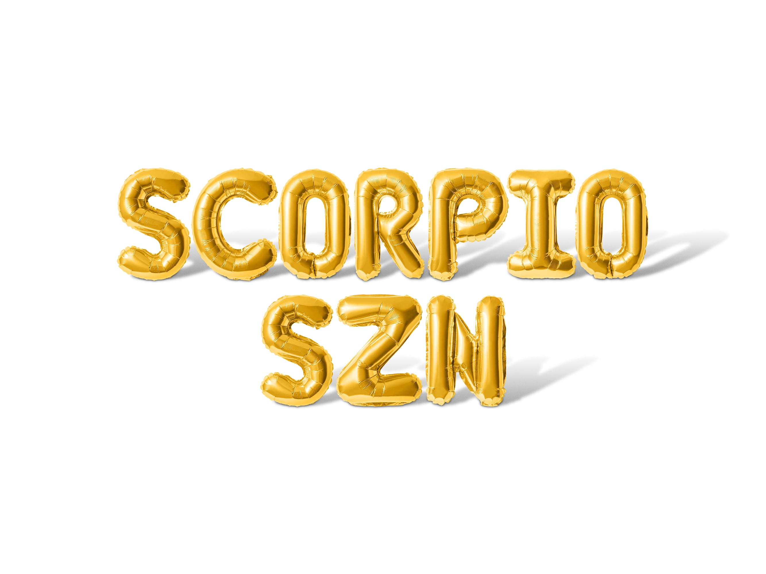 Letter Balloons - SCORPIO SZN 16" Inch Alphabet Letters Foil Mylar ...