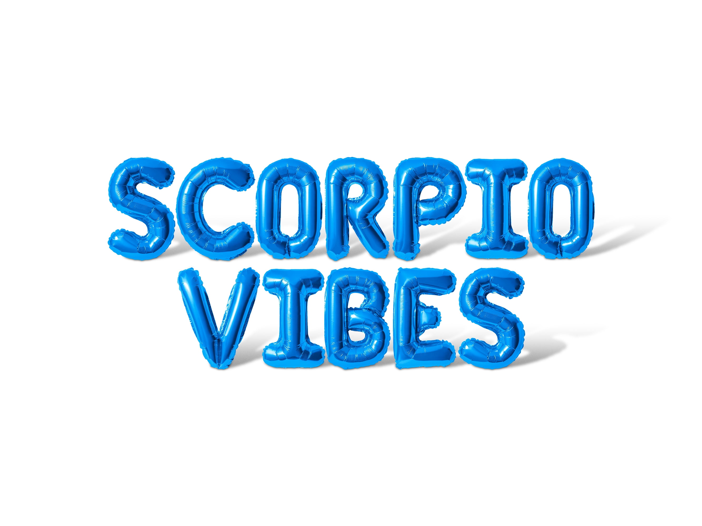 Letter Balloons - SCORPIO VIBES 16" Inch Alphabet Letters Foil Mylar ...
