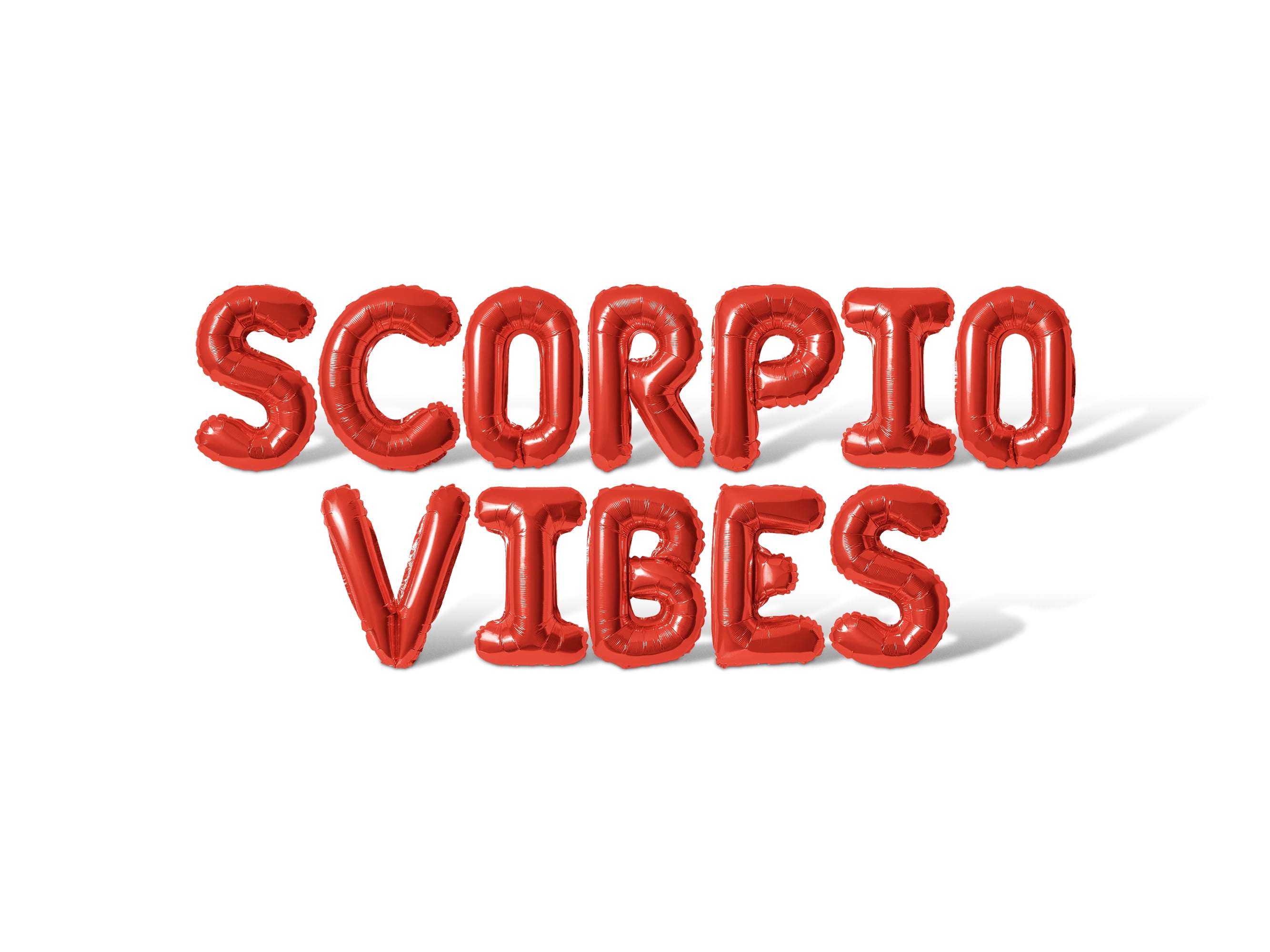 Letter Balloons - SCORPIO VIBES 16" Inch Alphabet Letters Foil Mylar ...