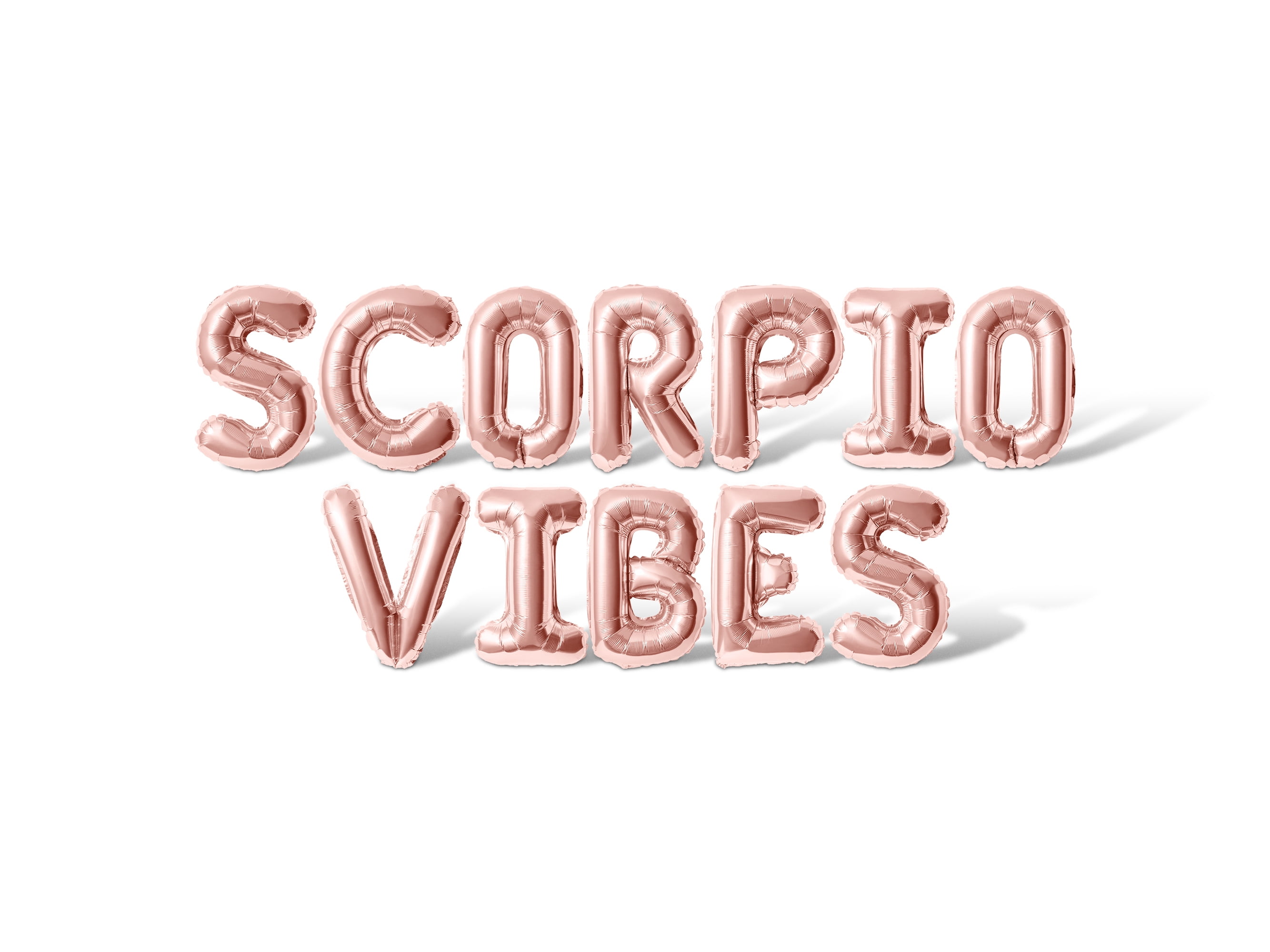 Letter Balloons - SCORPIO VIBES 16" Inch Alphabet Letters Foil Mylar ...