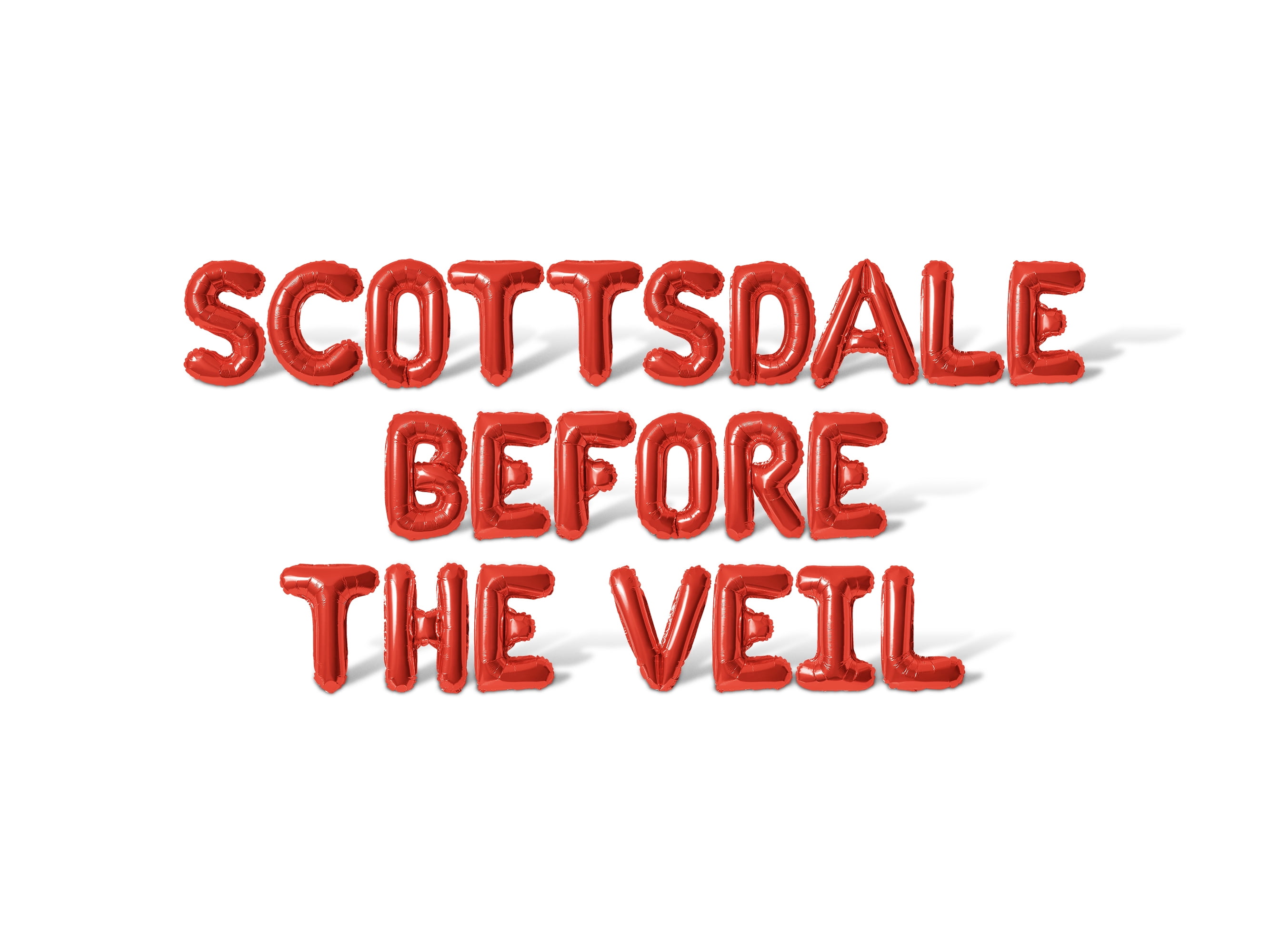 Letter Balloons - SCOTTSDALE BEFORE THE VEIL 16" Inch Alphabet Letters ...