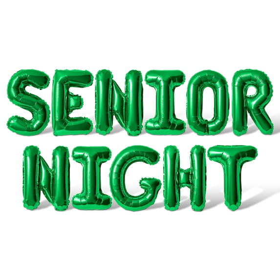 Letter Balloons - SENIOR NIGHT 16" Inch Alphabet Letters Foil Mylar ...