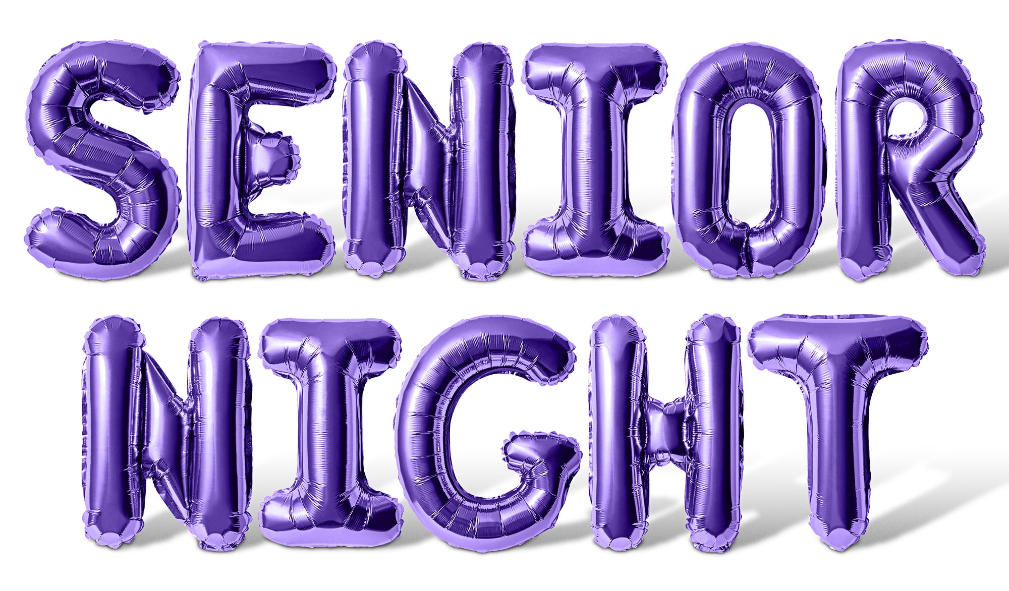 Letter Balloons - SENIOR NIGHT 16" Inch Alphabet Letters Foil Mylar ...