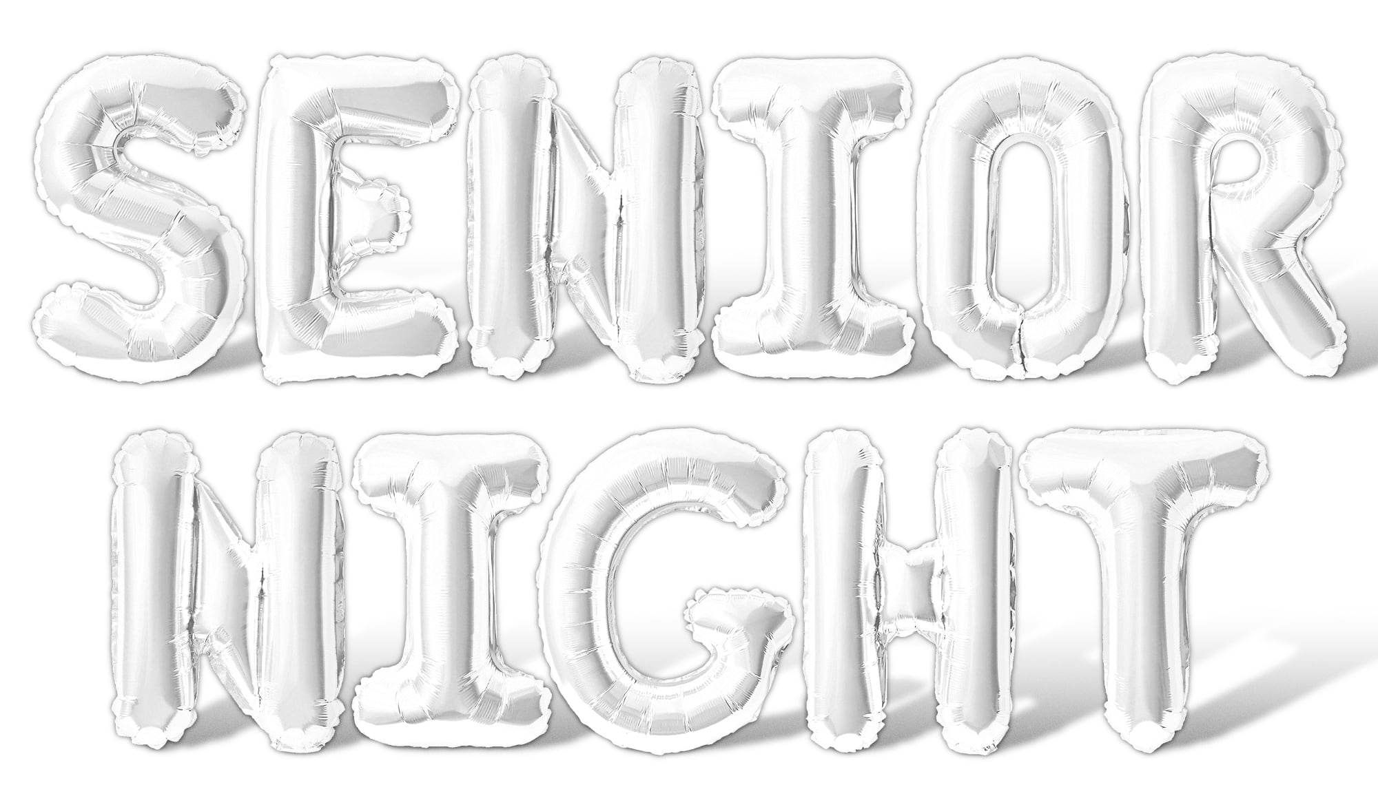 Letter Balloons - SENIOR NIGHT 16" Inch Alphabet Letters Foil Mylar ...