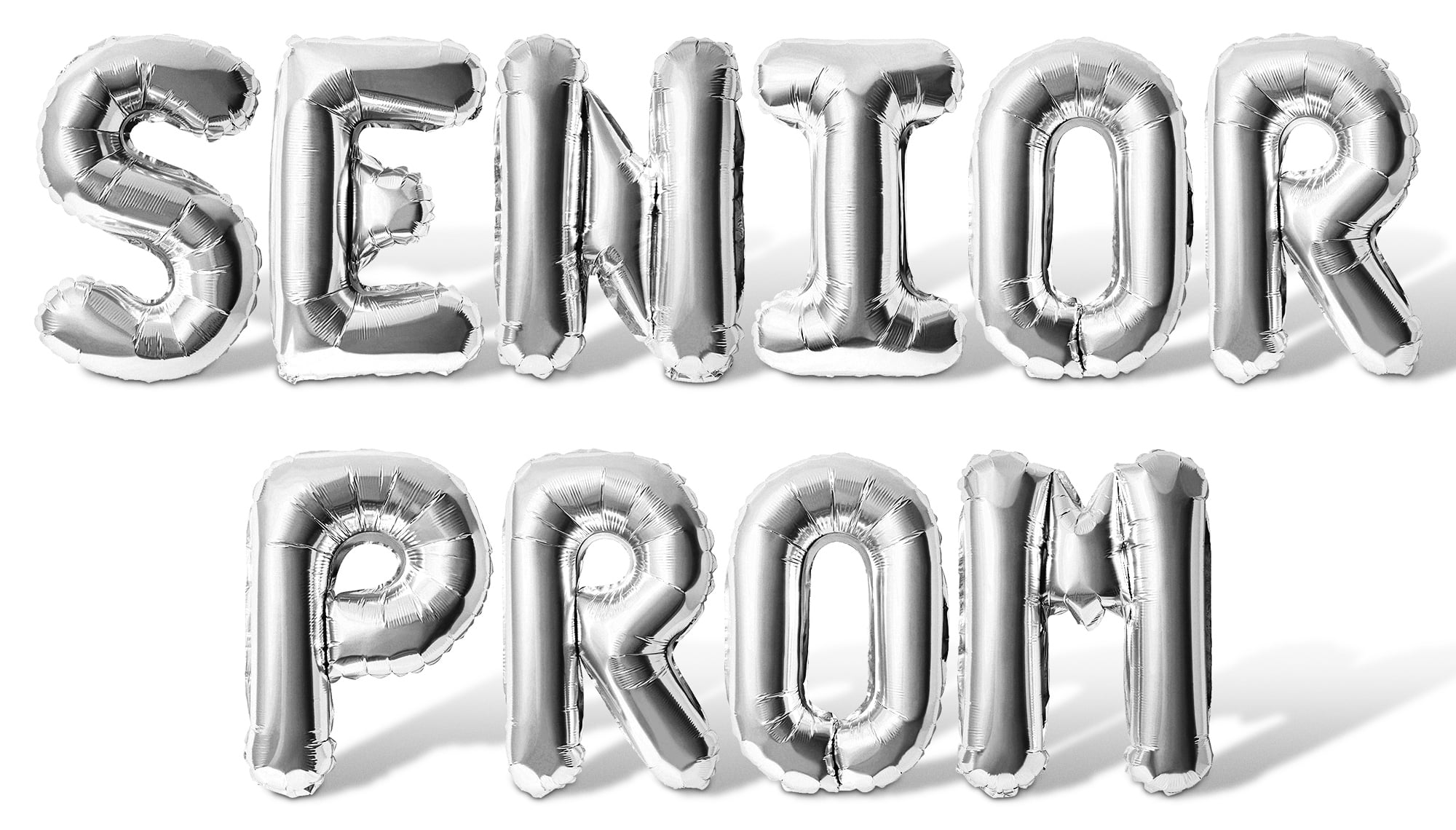 Letter Balloons - SENIOR PROM 16" Inch Alphabet Letters Foil Mylar ...