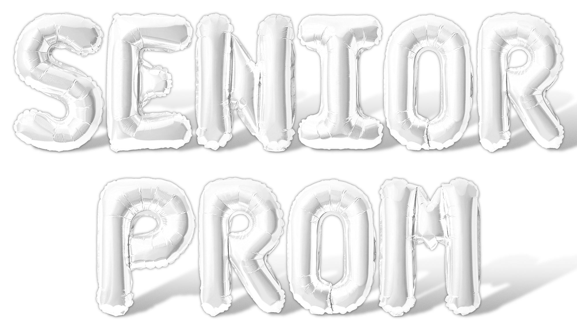 Letter Balloons - SENIOR PROM 16" Inch Alphabet Letters Foil Mylar ...