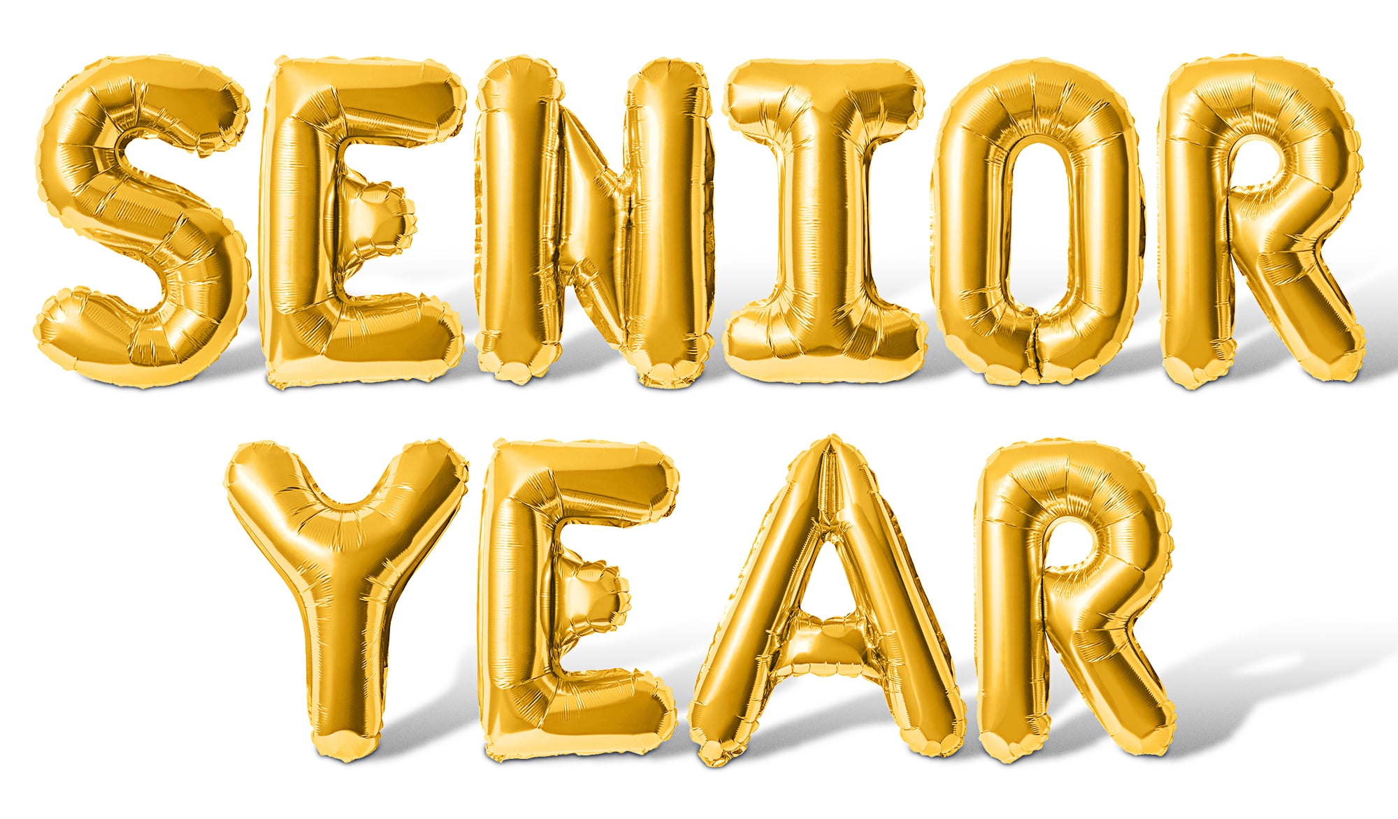 Letter Balloons - SENIOR YEAR 16" Inch Alphabet Letters Foil Mylar ...