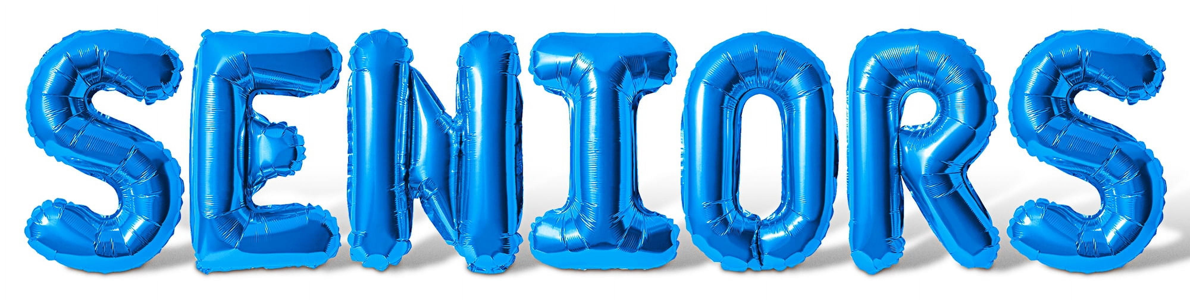 Letter Balloons - SENIORS 16" Inch Alphabet Letters Foil Mylar Balloon ...