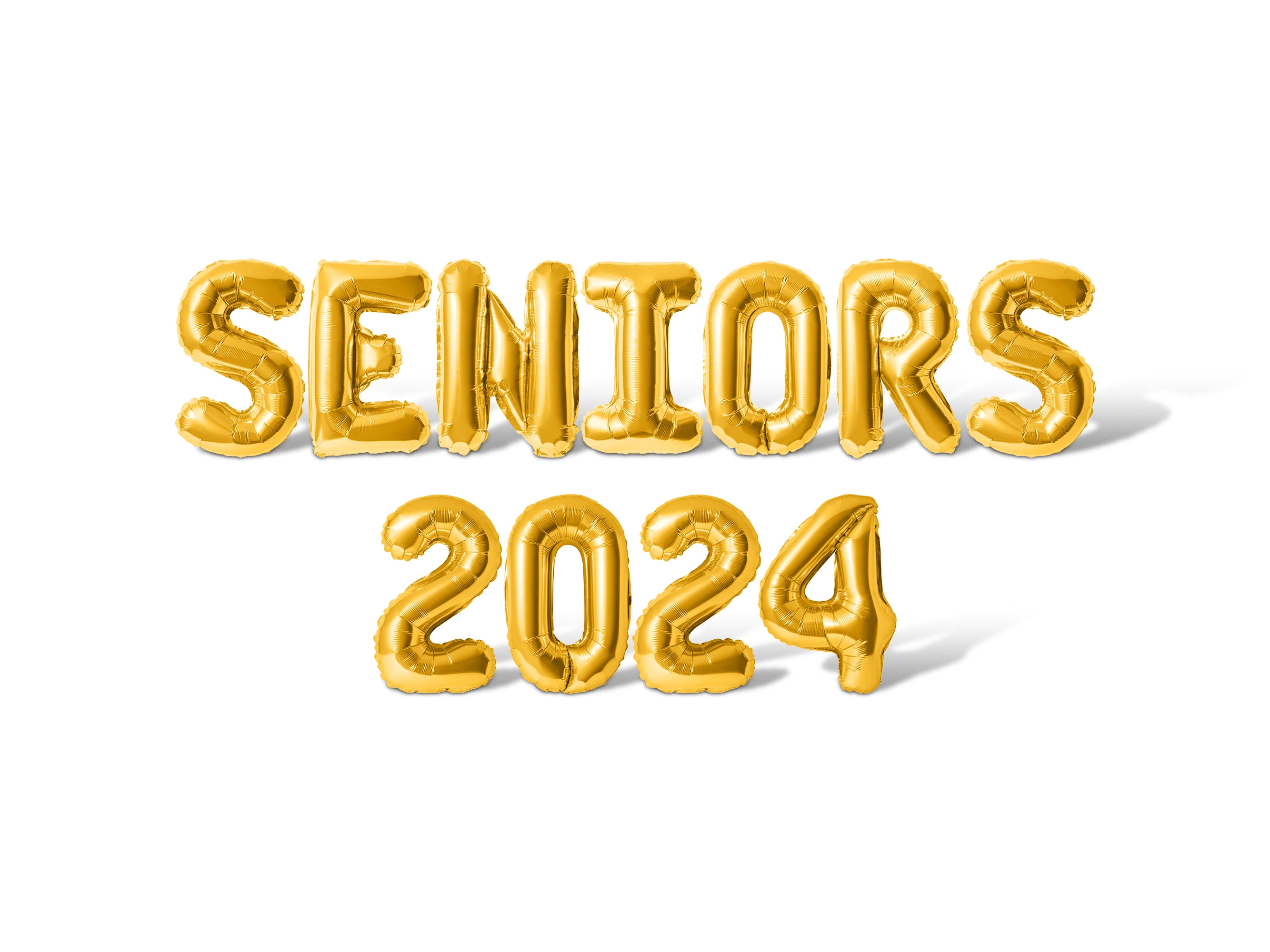 Letter Balloons - SENIORS 2024 16" Inch Alphabet Letters Foil Mylar ...