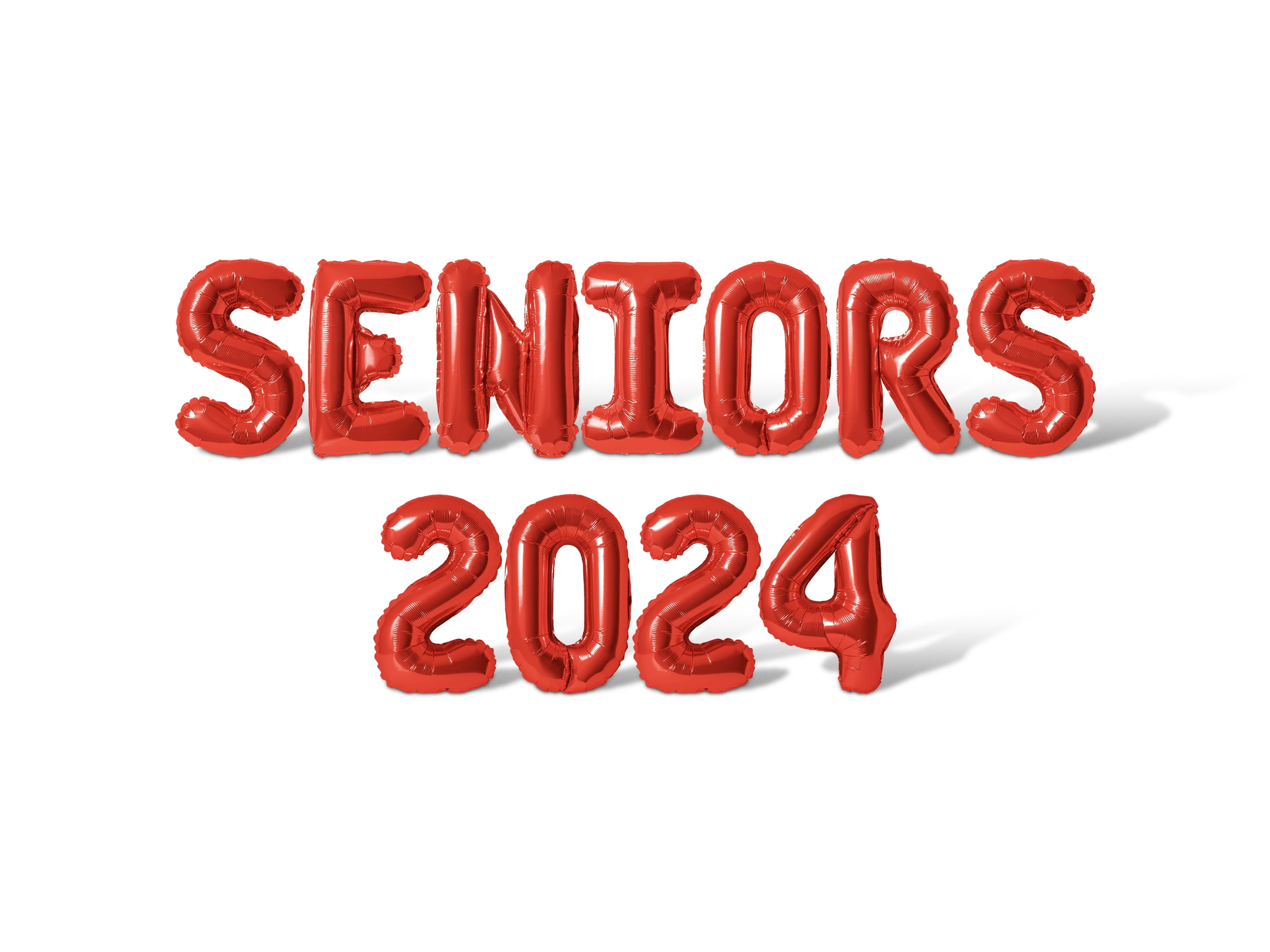 Letter Balloons - SENIORS 2024 16" Inch Alphabet Letters Foil Mylar ...