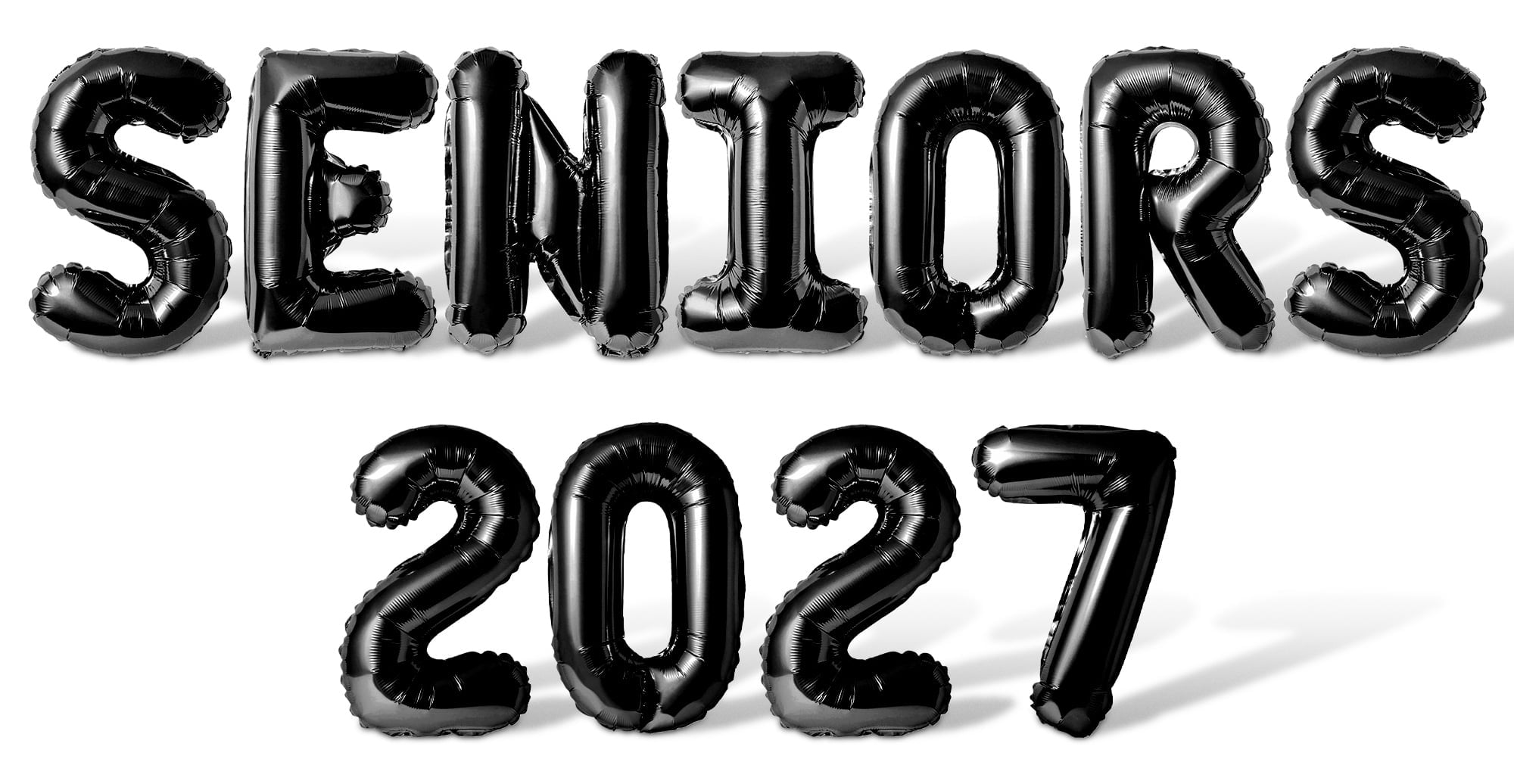 Letter Balloons - SENIORS 2027 16" Inch Alphabet Letters Foil Mylar ...