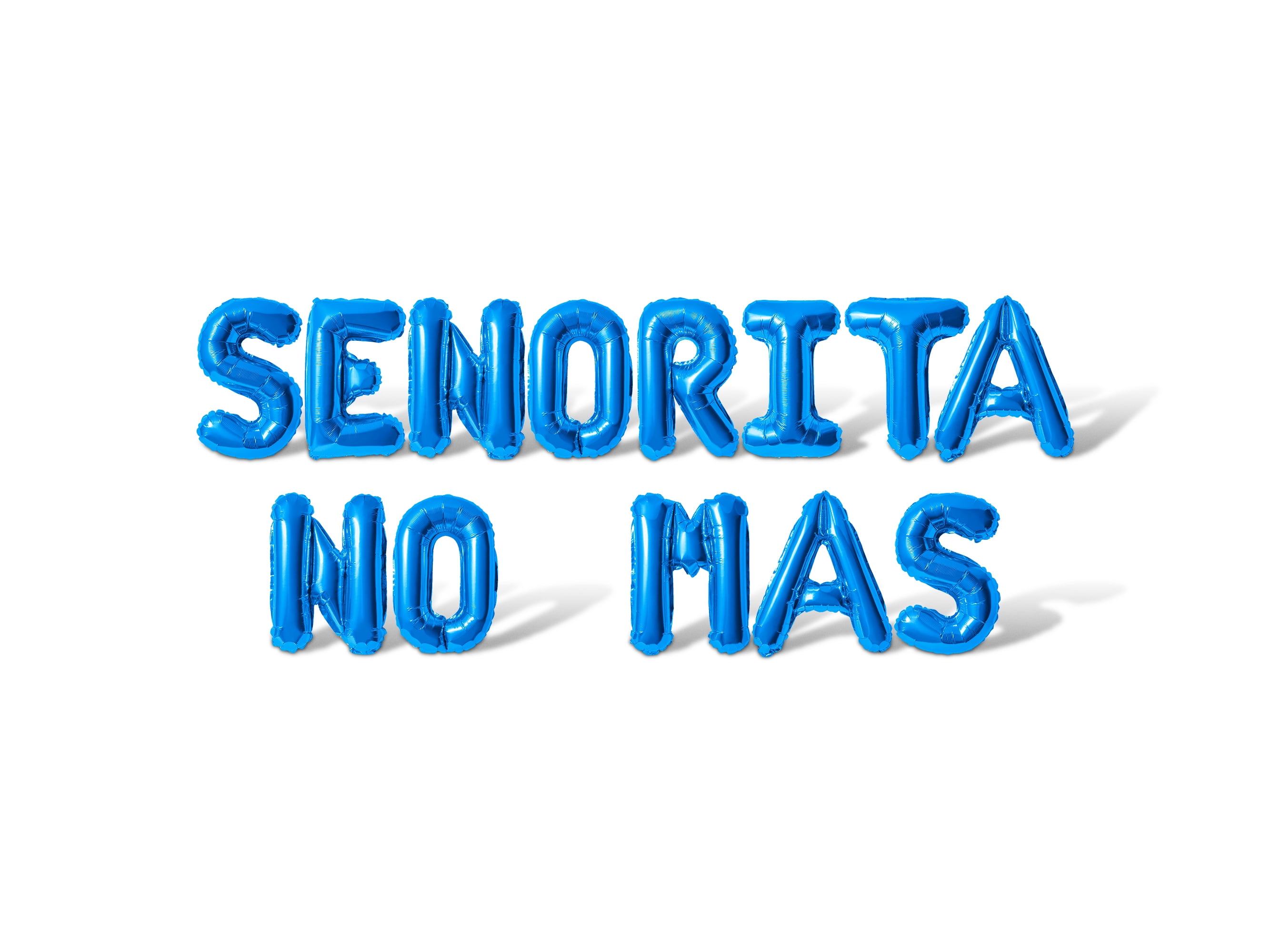 Letter Balloons - SENORITA NO MAS 16" Inch Alphabet Letters Foil Mylar ...