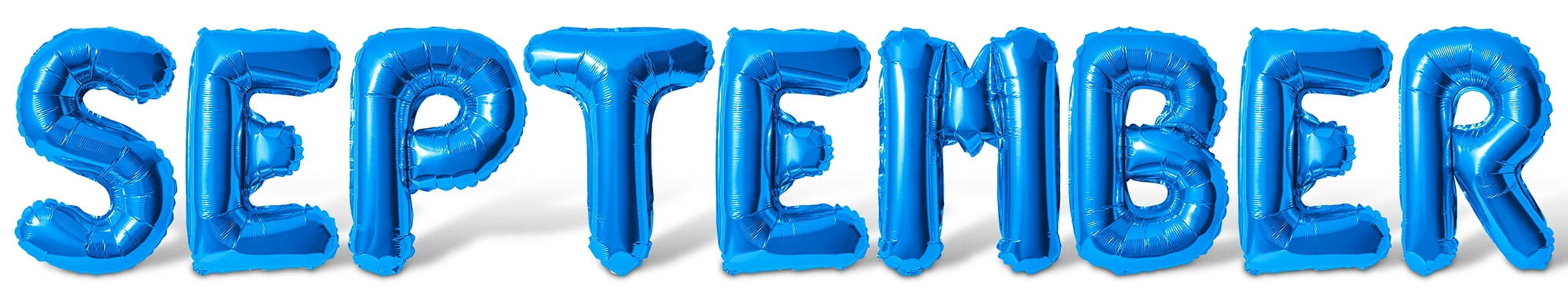 Letter Balloons - SEPTEMBER 16" Inch Alphabet Letters Foil Mylar ...