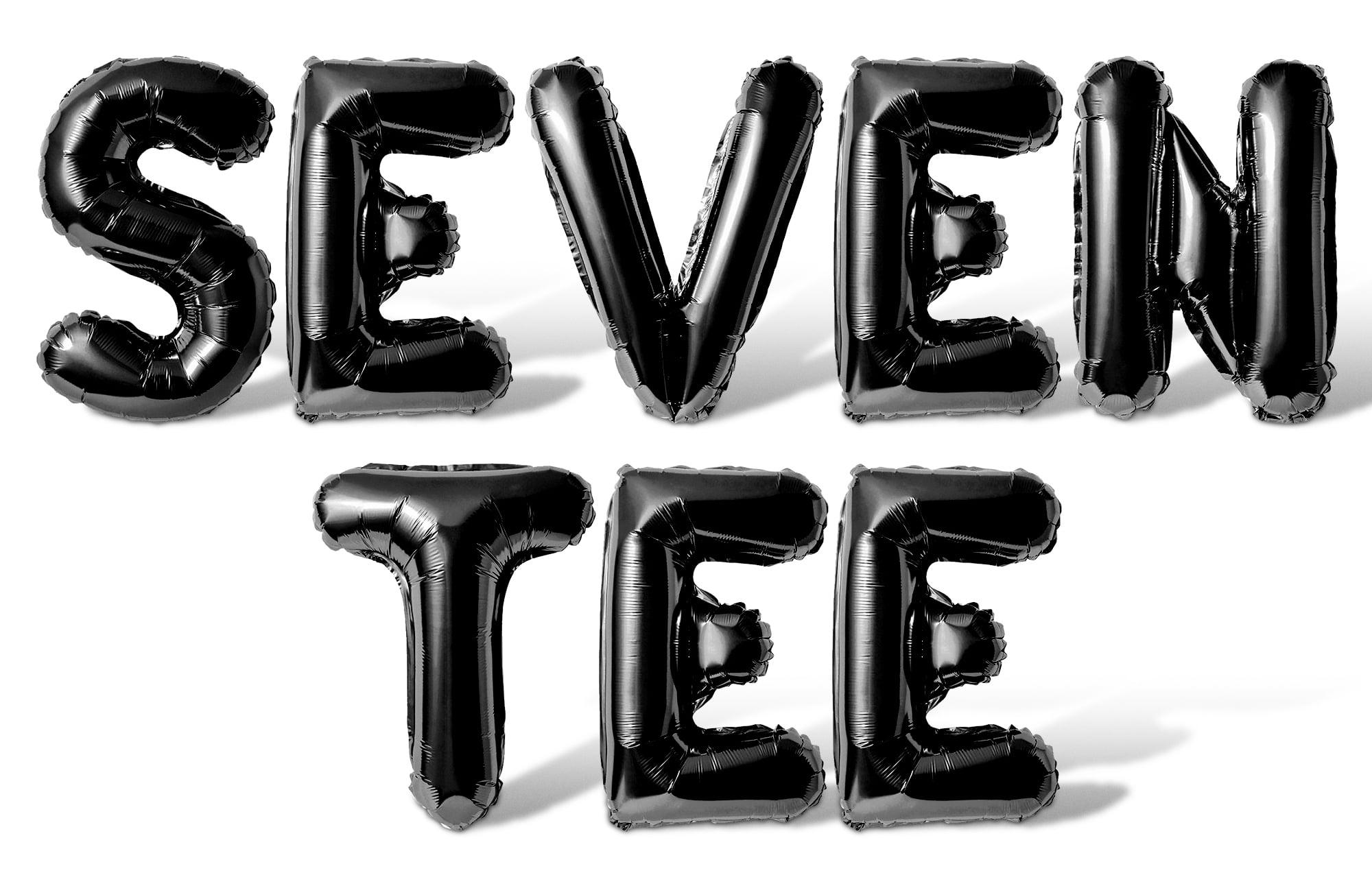Letter Balloons - SEVEN TEE 16" Inch Alphabet Letters Foil Mylar ...