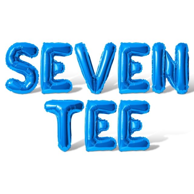 Letter Balloons - SEVEN TEE 16" Inch Alphabet Letters Foil Mylar ...