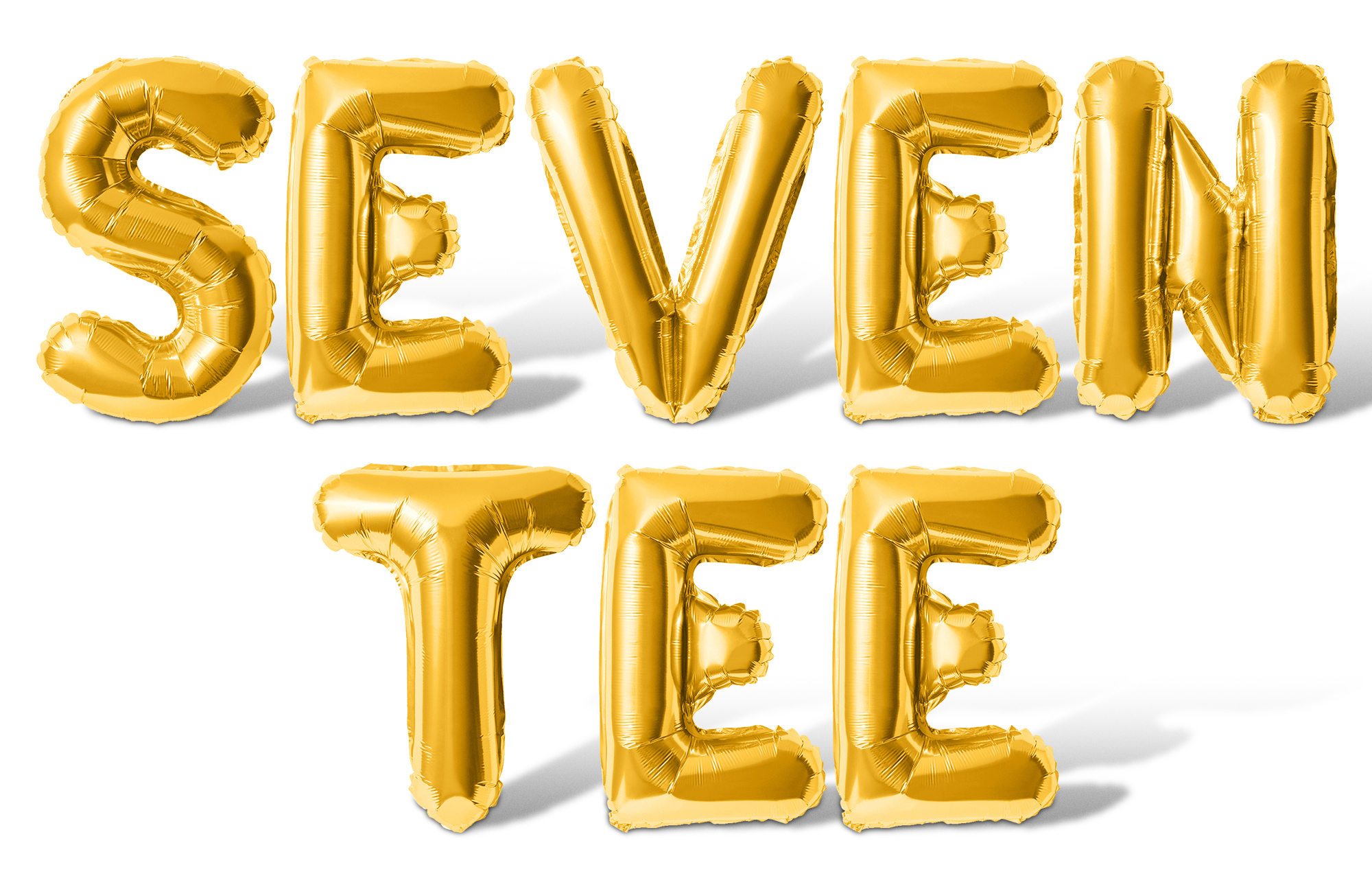 Letter Balloons - SEVEN TEE 16" Inch Alphabet Letters Foil Mylar ...