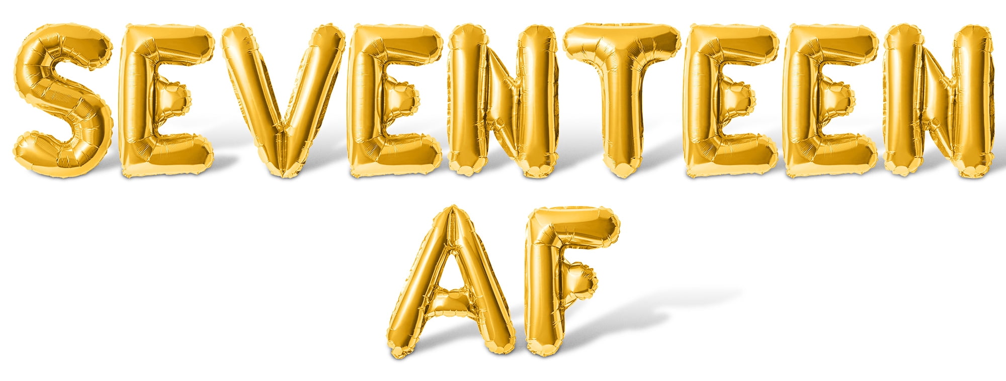 Letter Balloons - SEVENTEEN AF 16" Inch Alphabet Letters Foil Mylar ...