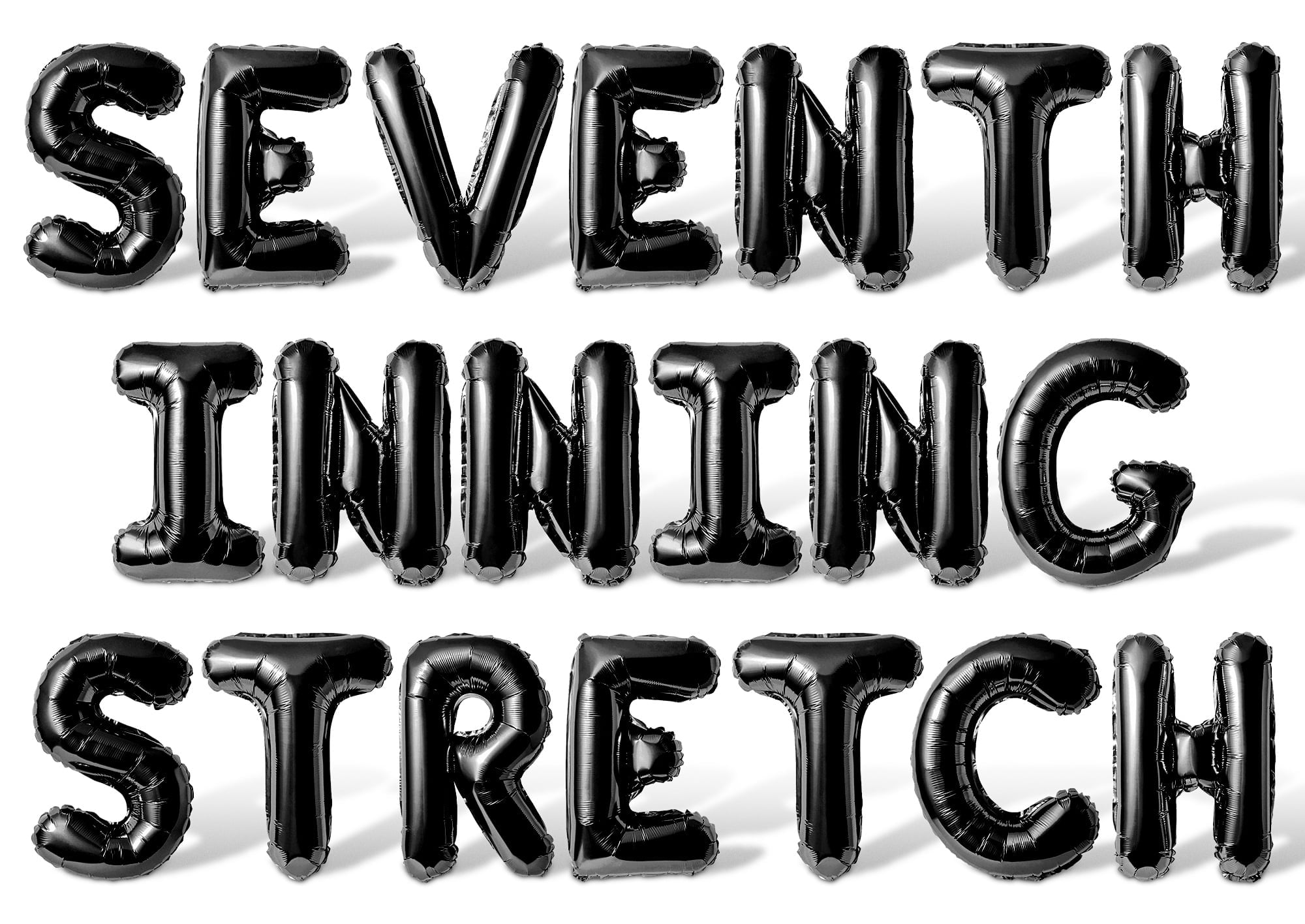 Letter Balloons - SEVENTH INNING STRETCH 16" Inch Alphabet Letters Foil ...