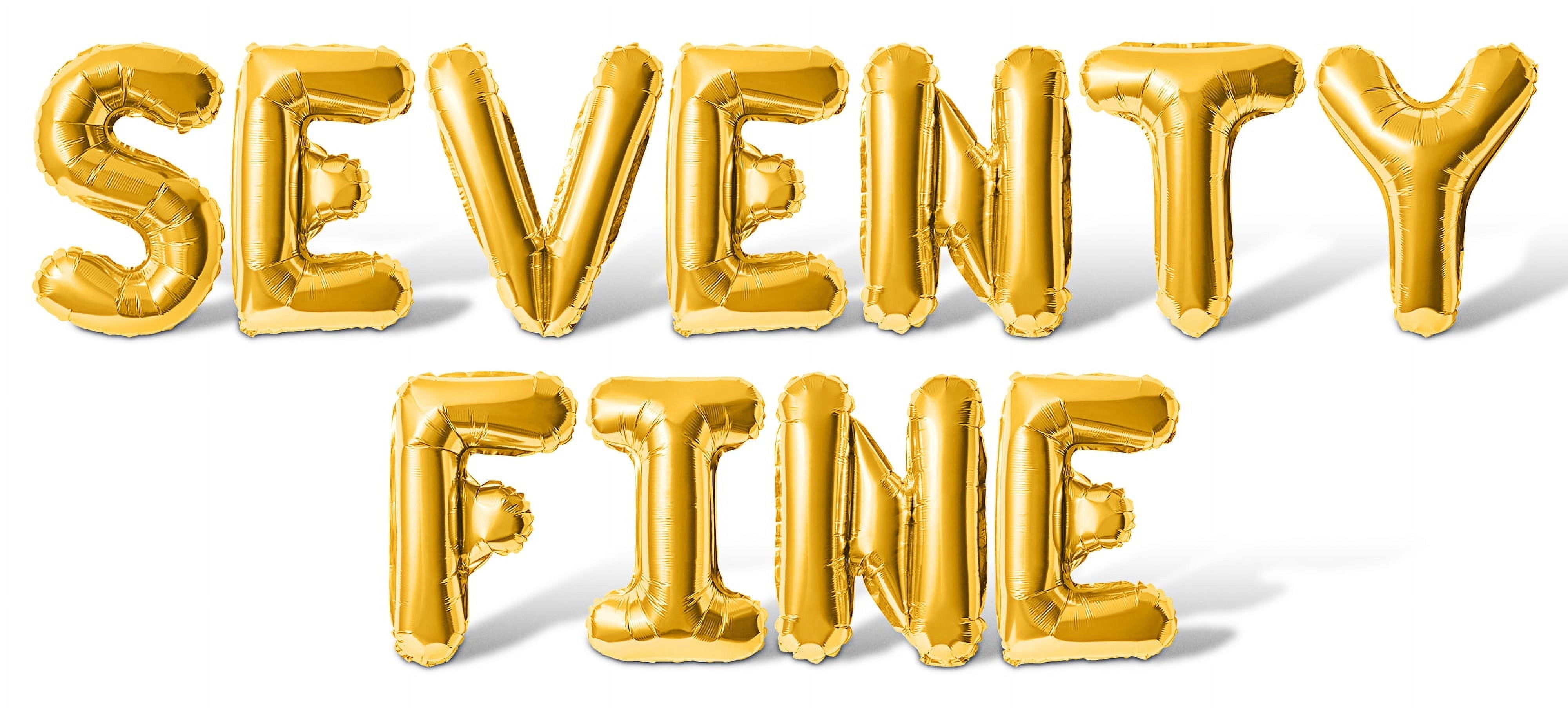 Letter Balloons - SEVENTY FINE 16" Inch Alphabet Letters Foil Mylar ...