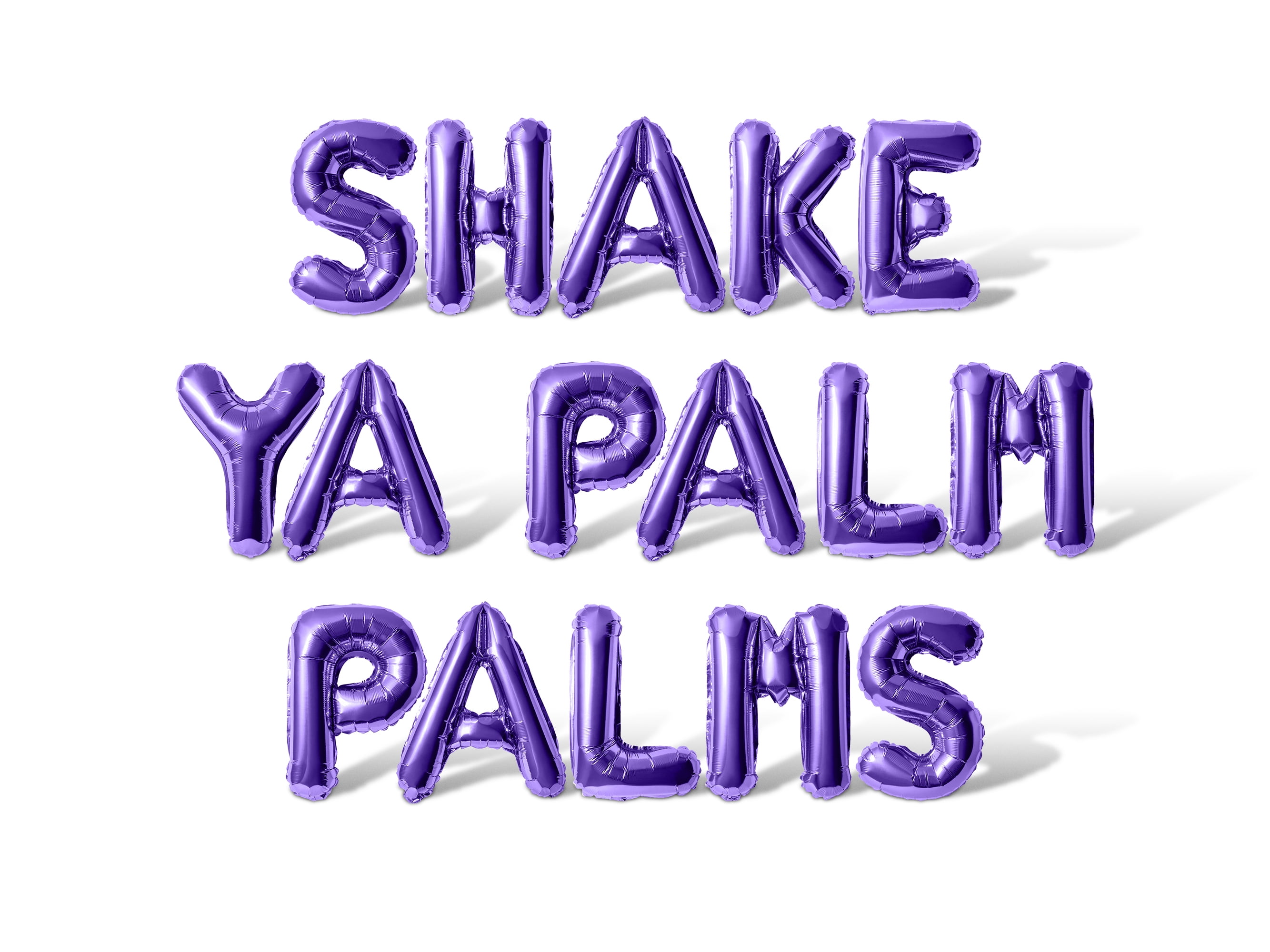 Letter Balloons - SHAKE YA PALM PALMS 16" Inch Alphabet Letters Foil ...