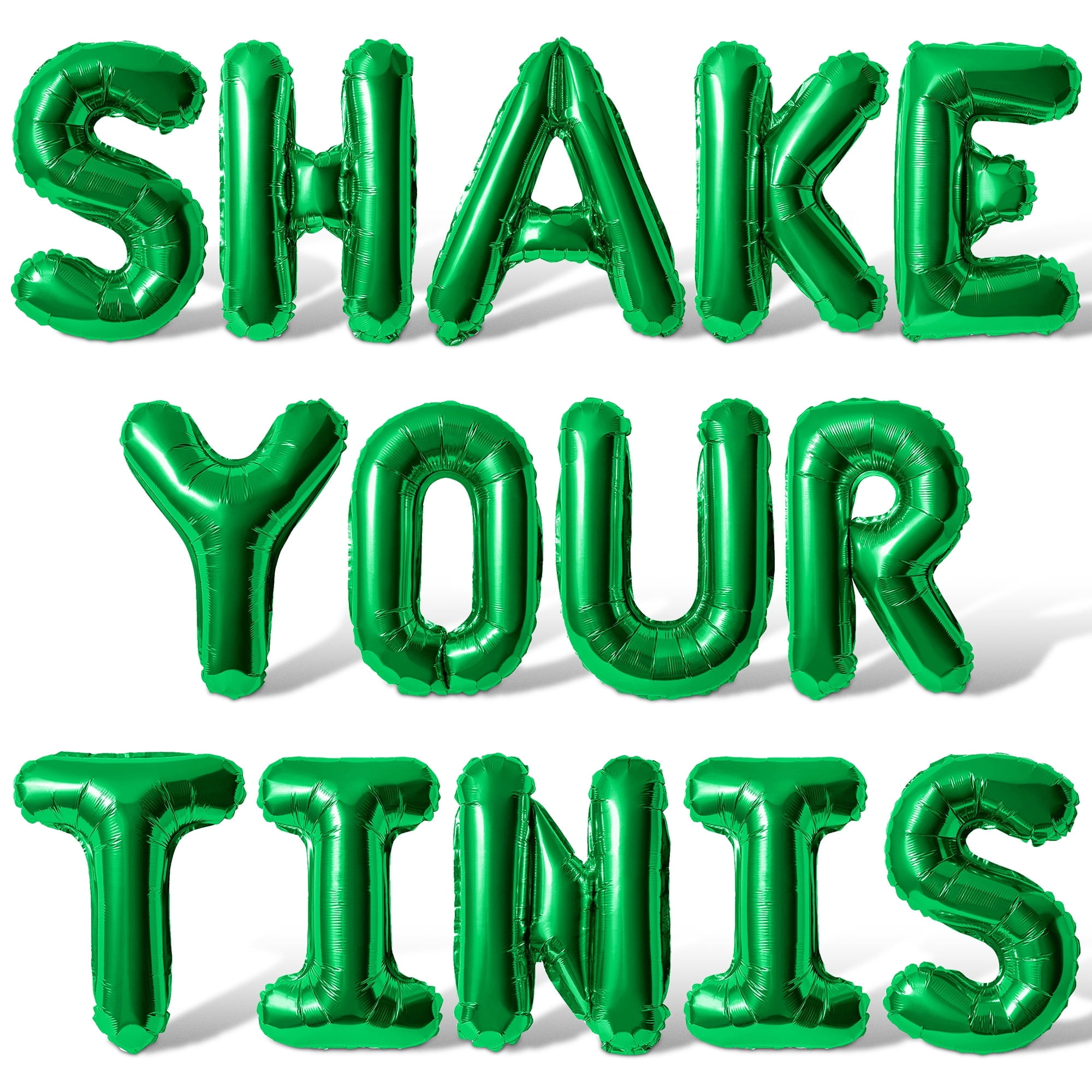 Letter Balloons - SHAKE YOUR TINIS 16" Inch Alphabet Letters Foil Mylar ...