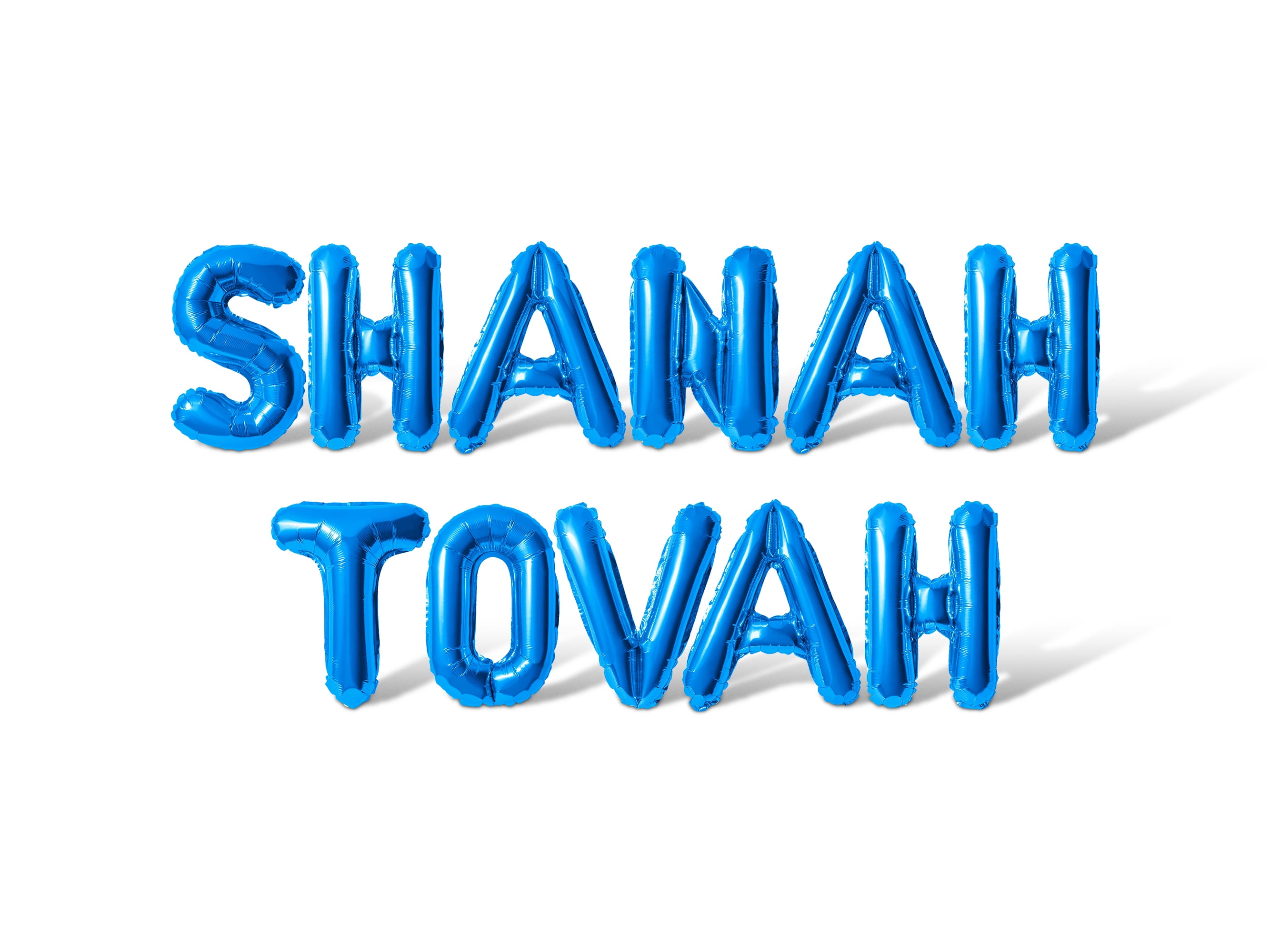Letter Balloons - SHANAH TOVAH 16" Inch Alphabet Letters Foil Mylar ...