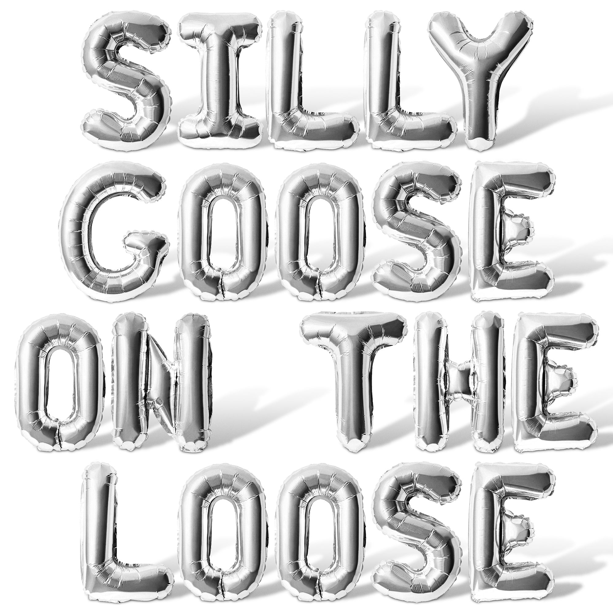 Letter Balloons - SILLY GOOSE ON THE LOOSE 16" Inch Alphabet Letters ...