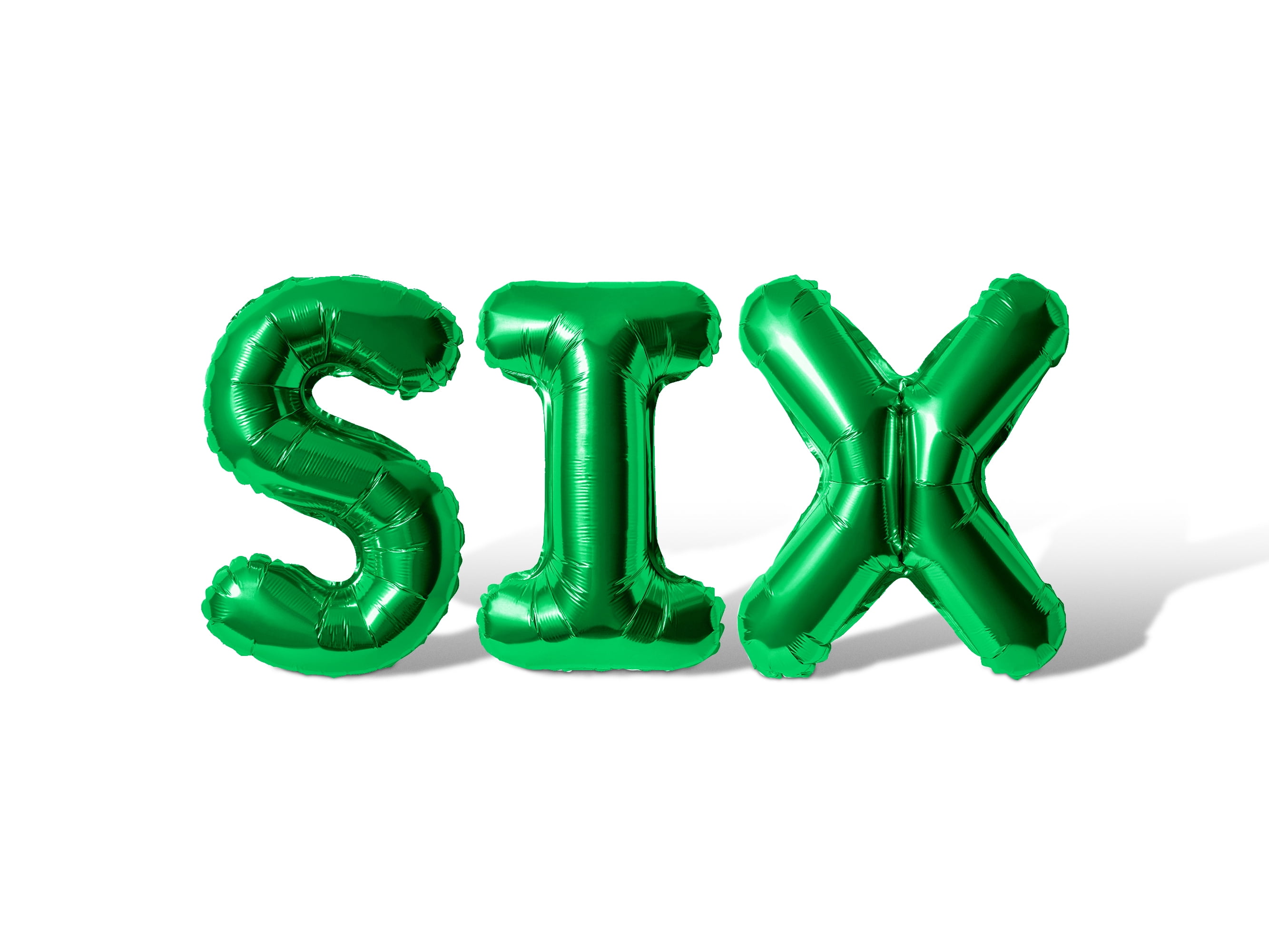 Letter Balloons - SIX 16" Inch Alphabet Letters Foil Mylar Balloon ...