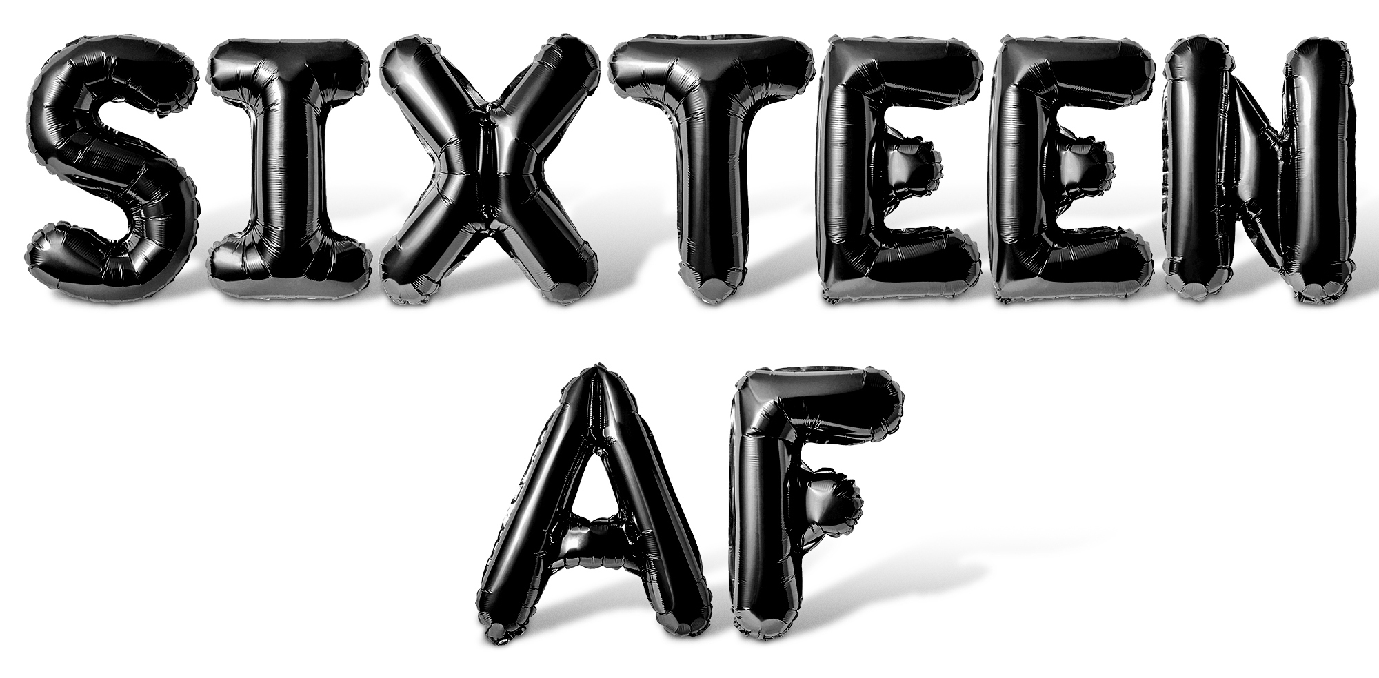 Letter Balloons - SIXTEEN AF 16" Inch Alphabet Letters Foil Mylar ...