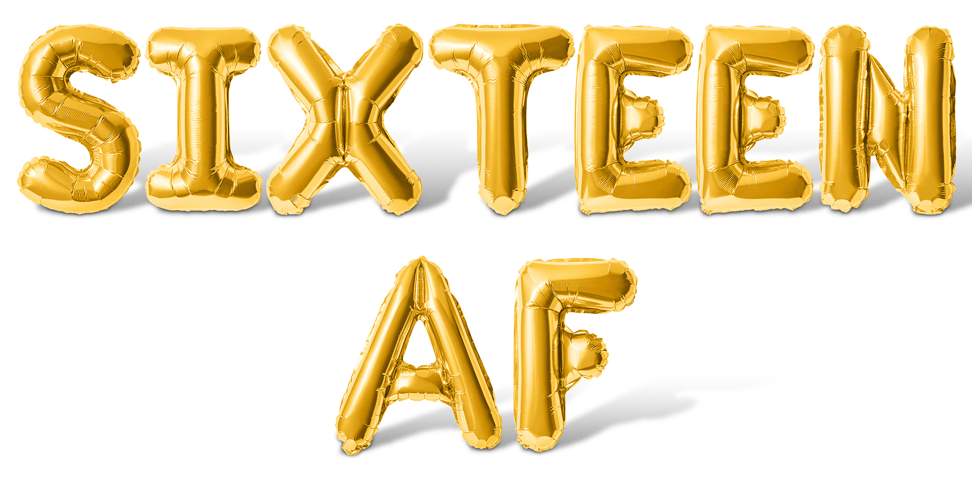 Letter Balloons - SIXTEEN AF 16" Inch Alphabet Letters Foil Mylar ...