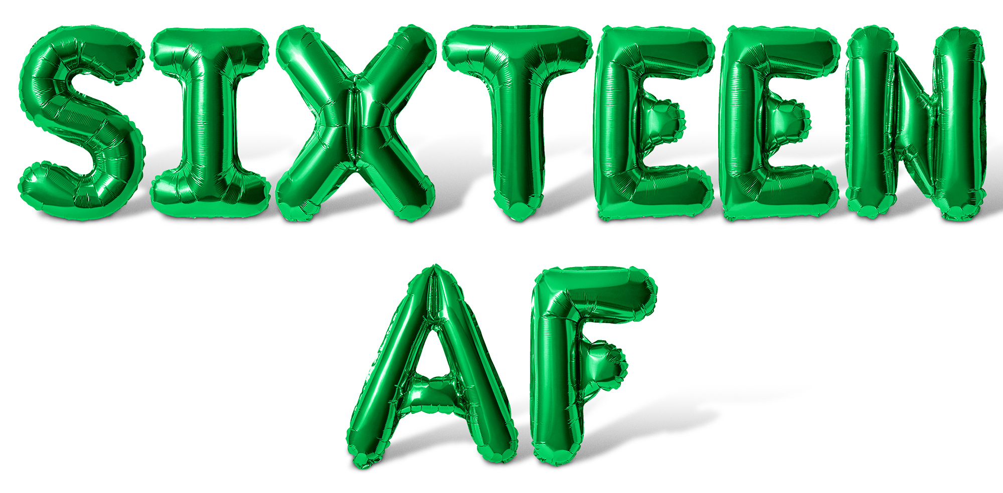Letter Balloons - SIXTEEN AF 16" Inch Alphabet Letters Foil Mylar ...