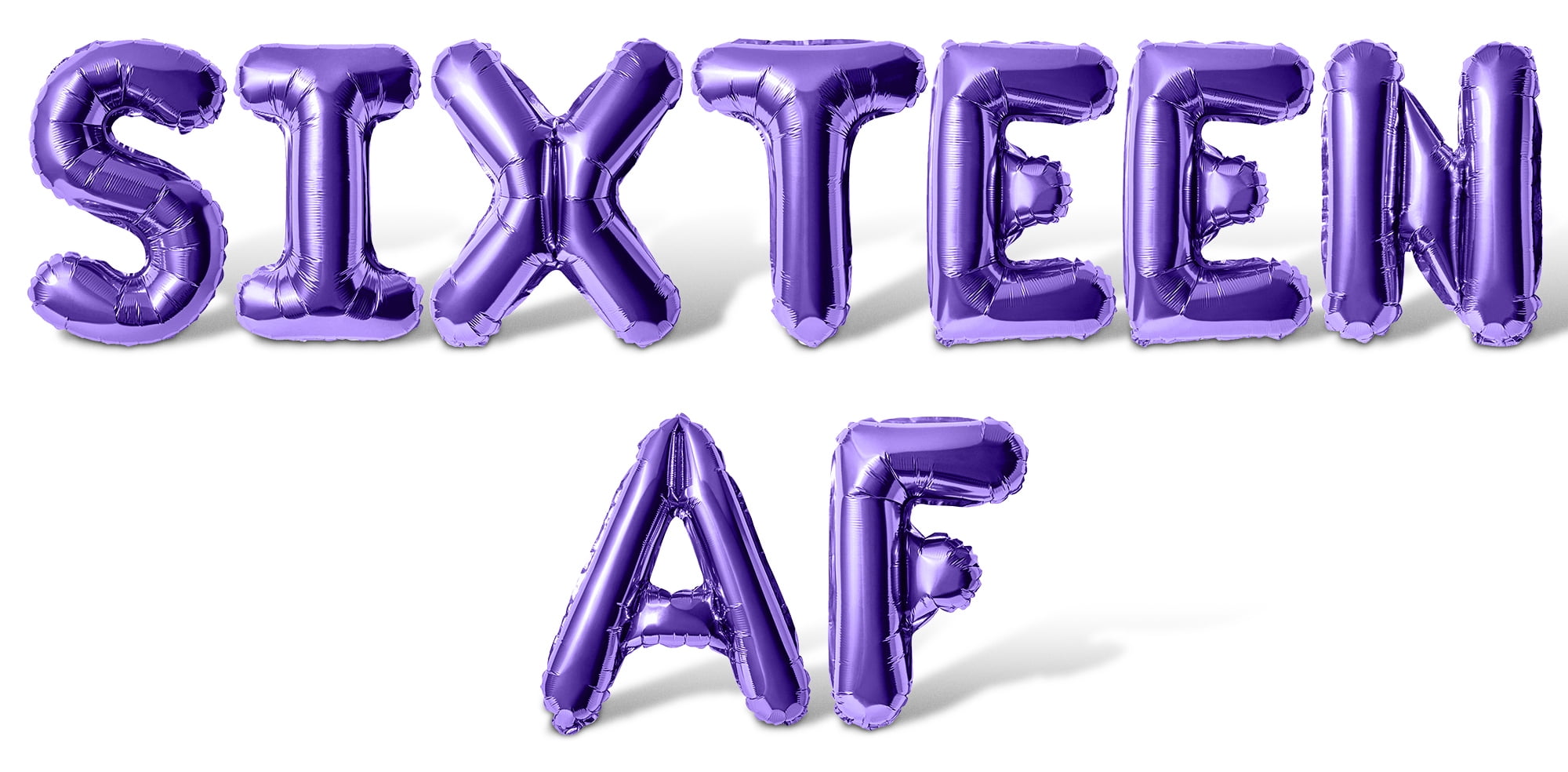 Letter Balloons - SIXTEEN AF 16" Inch Alphabet Letters Foil Mylar ...