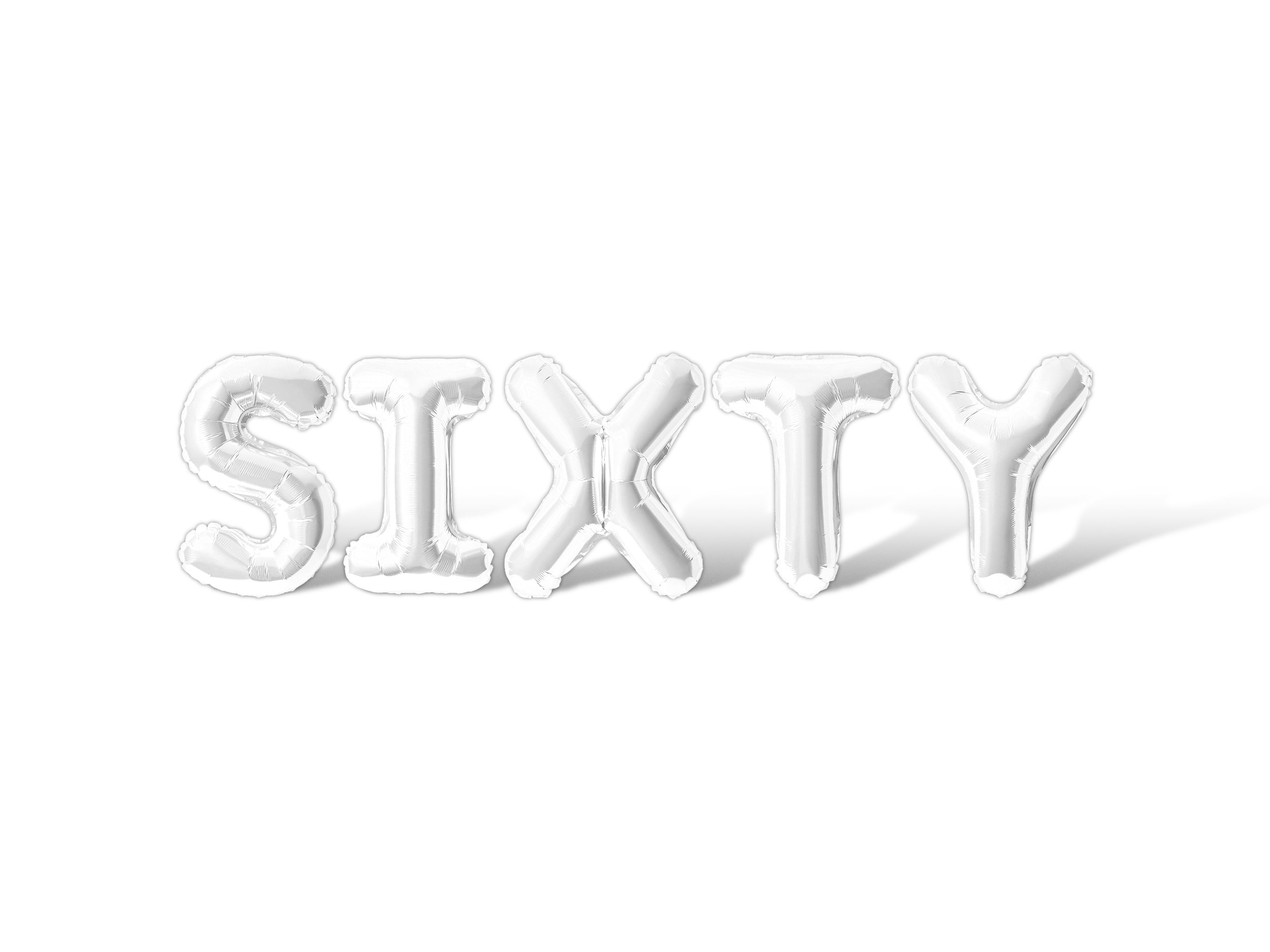 Letter Balloons - SIXTY 16" Inch Alphabet Letters Foil Mylar Balloon ...